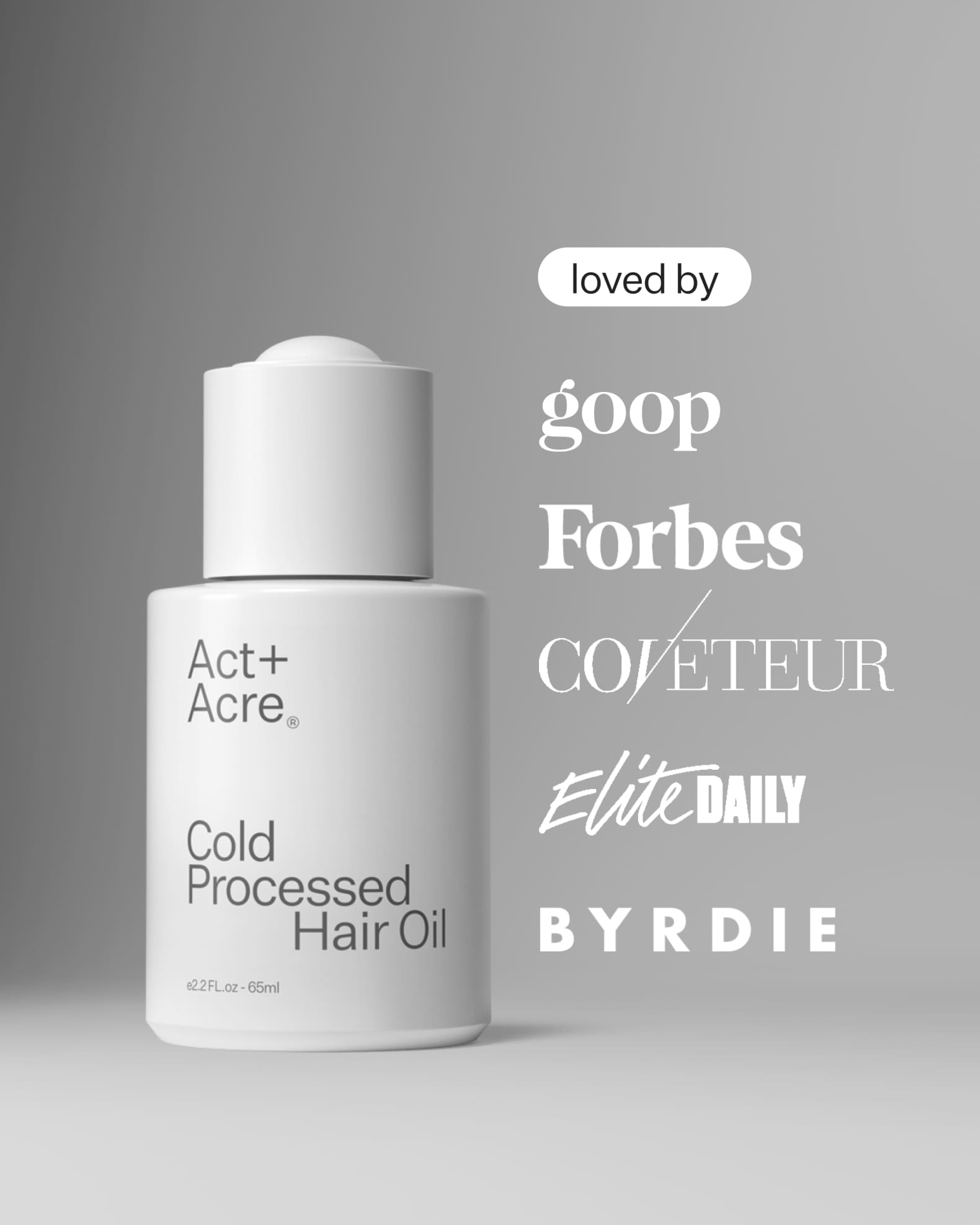 Act + Acre Cold Processed Hair Oil, 2.2 oz. | Neiman Marcus