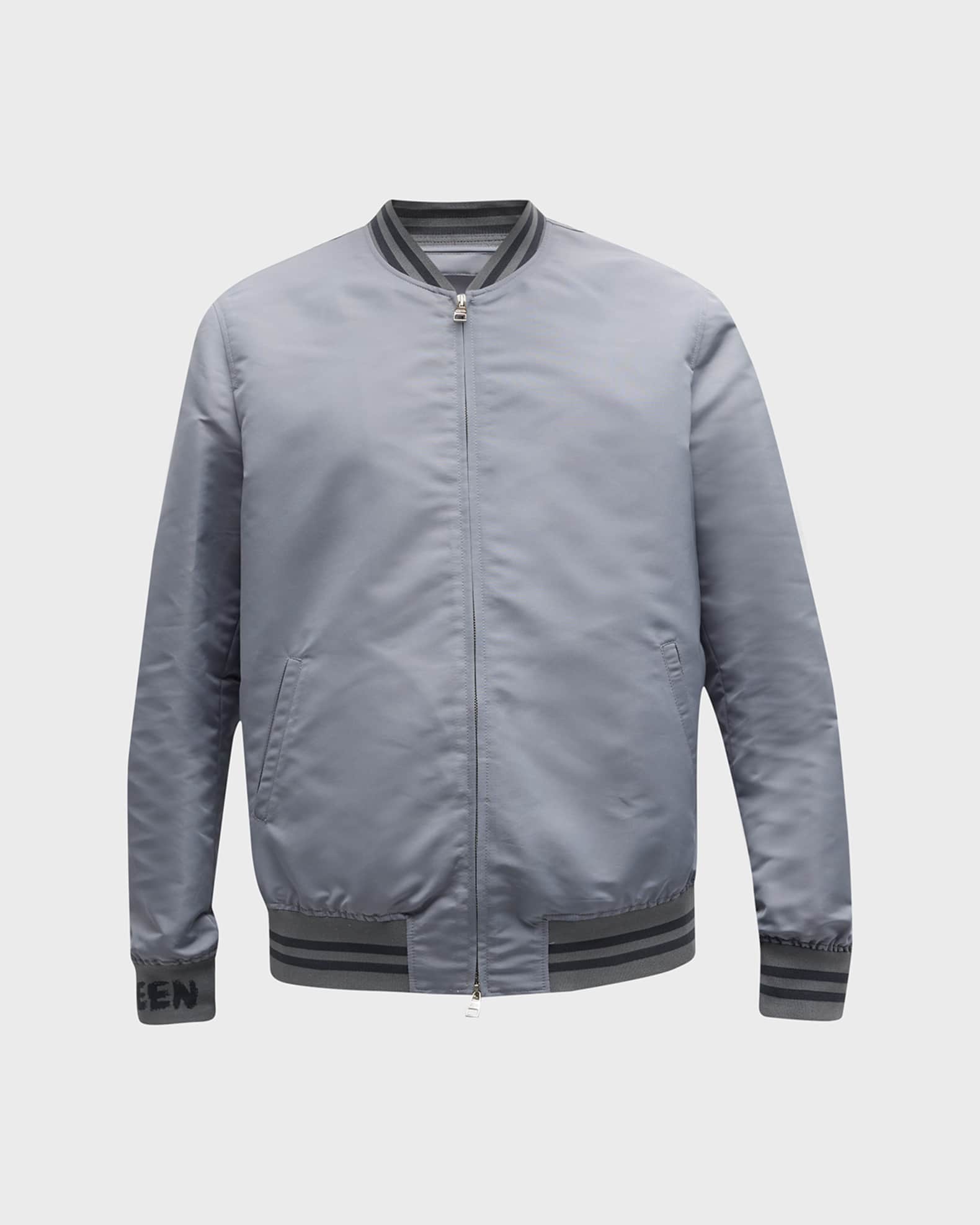 Alexander McQueen Men's Sporty Bomber Jacket | Neiman Marcus