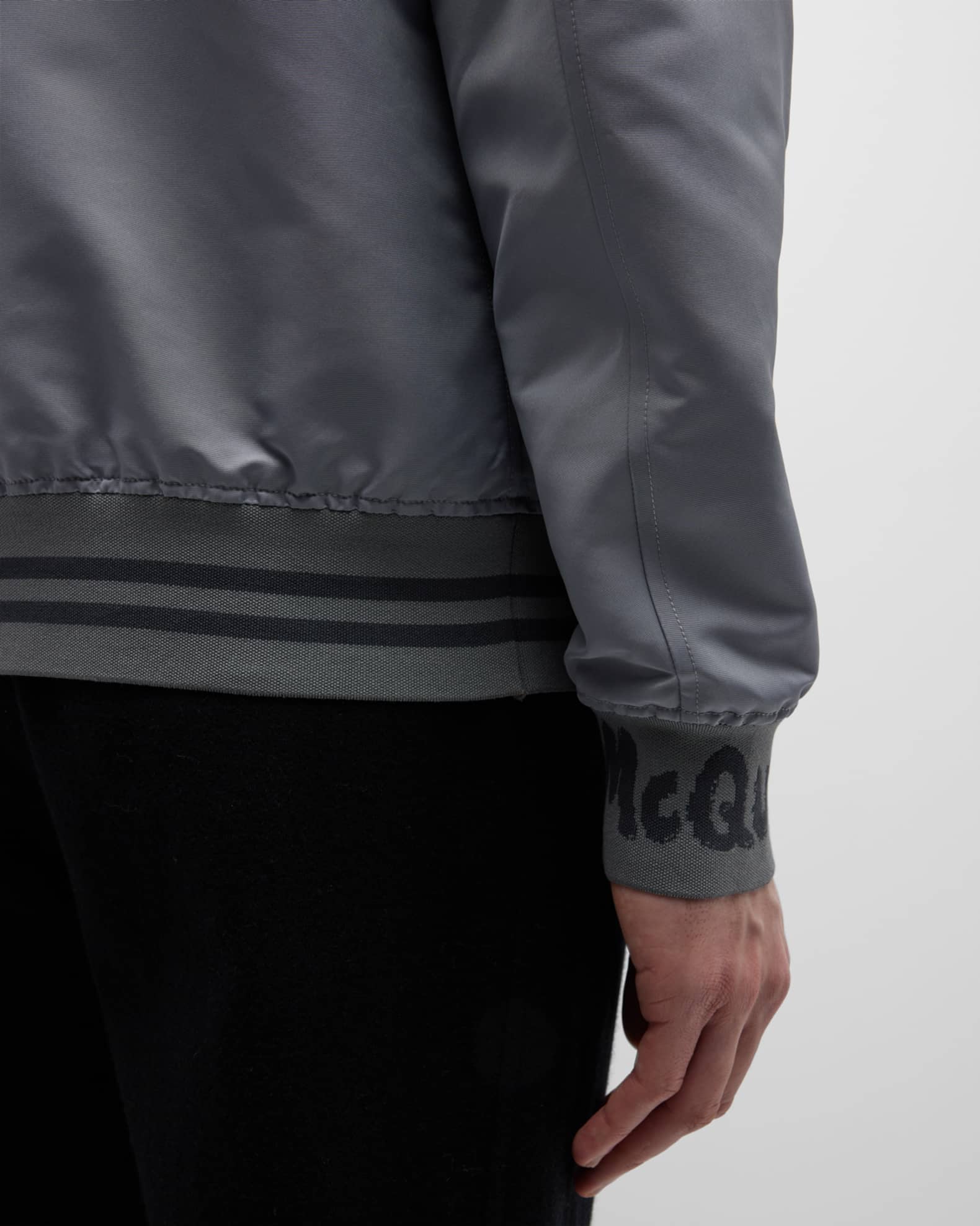 Alexander McQueen Men's Sporty Bomber Jacket | Neiman Marcus