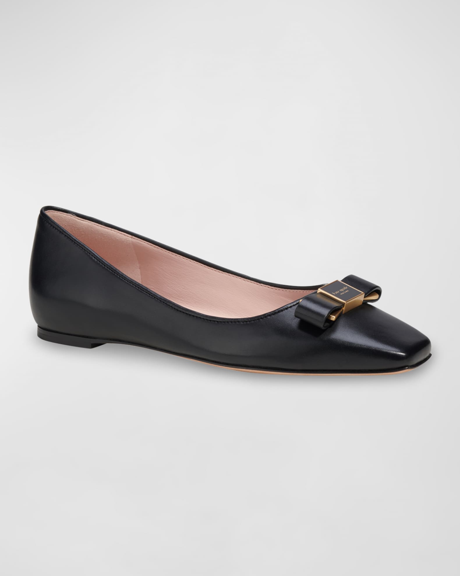 kate spade new york bowdie leather ballerina flats | Neiman Marcus