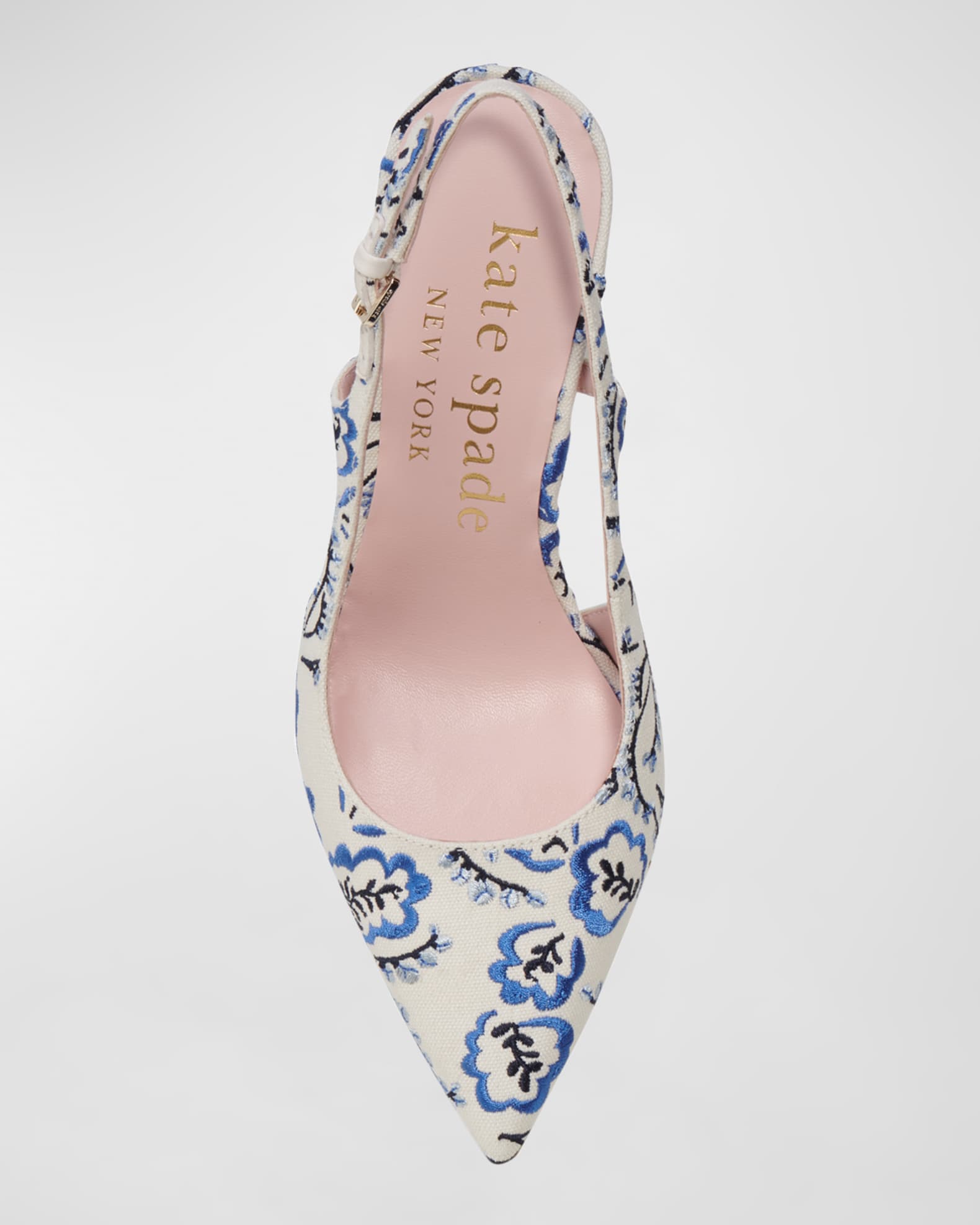 kate spade new york valerie floral embroidered slingback pumps | Neiman ...