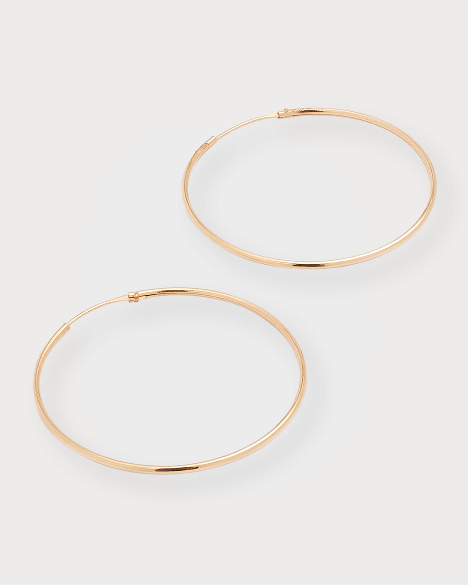 GINETTE NY Rose Gold Circle Hoop Earrings | Neiman Marcus