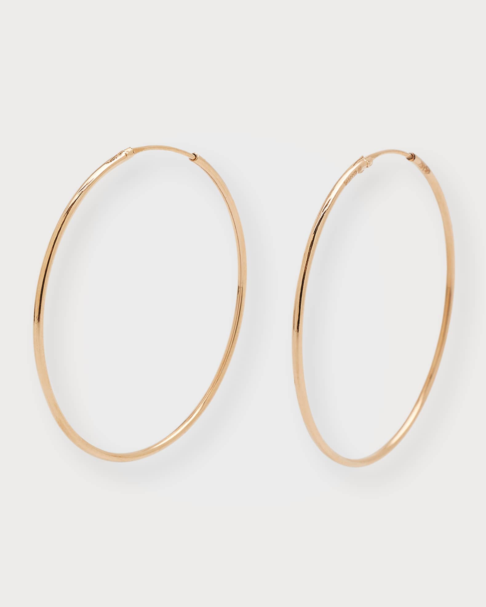 GINETTE NY Rose Gold Circle Hoop Earrings | Neiman Marcus