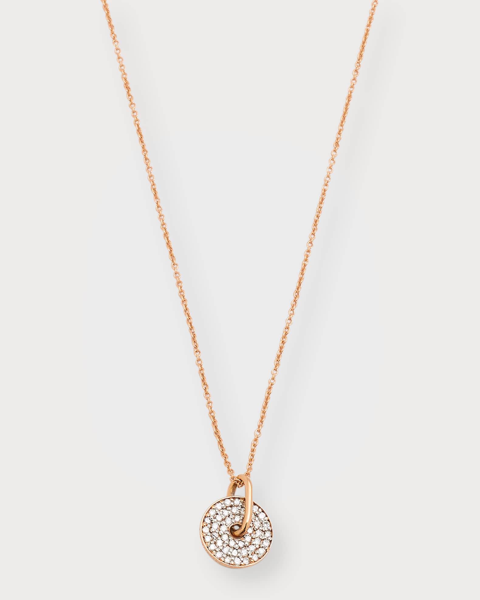 GINETTE NY Mini Diamond Donut On Chain Necklace | Neiman Marcus