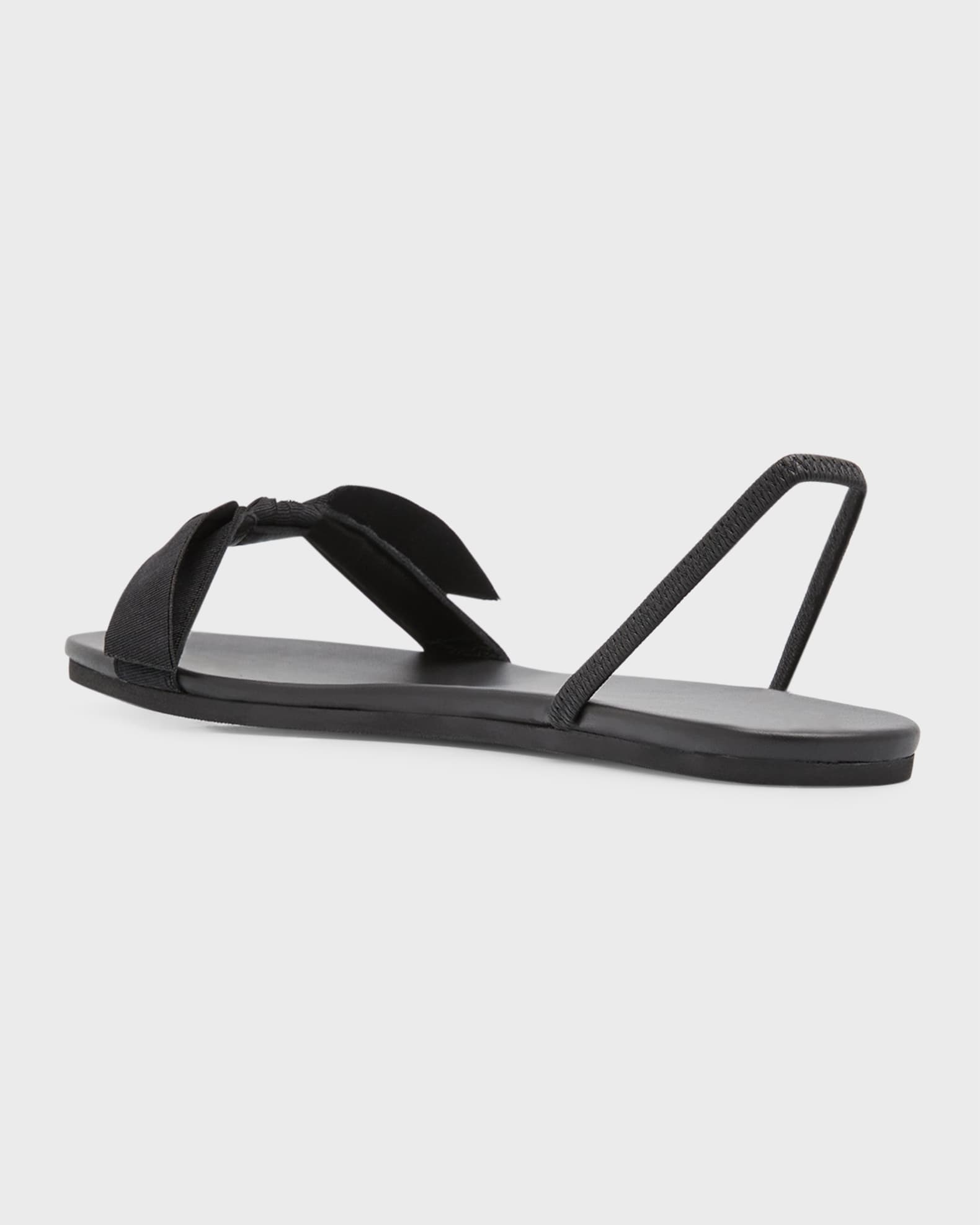 THE ROW Bow Flat Slingback Sandals | Neiman Marcus