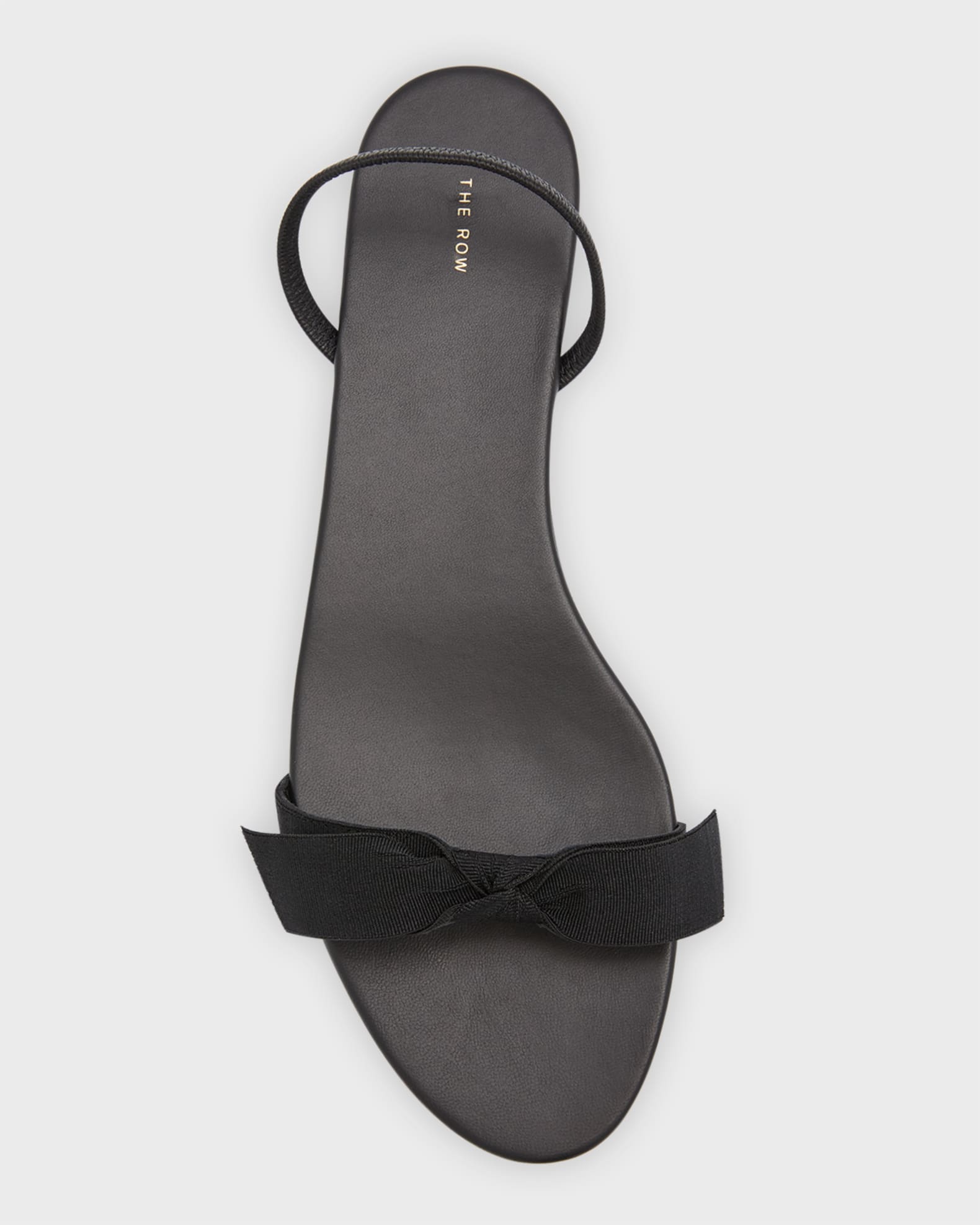 THE ROW Bow Flat Slingback Sandals | Neiman Marcus