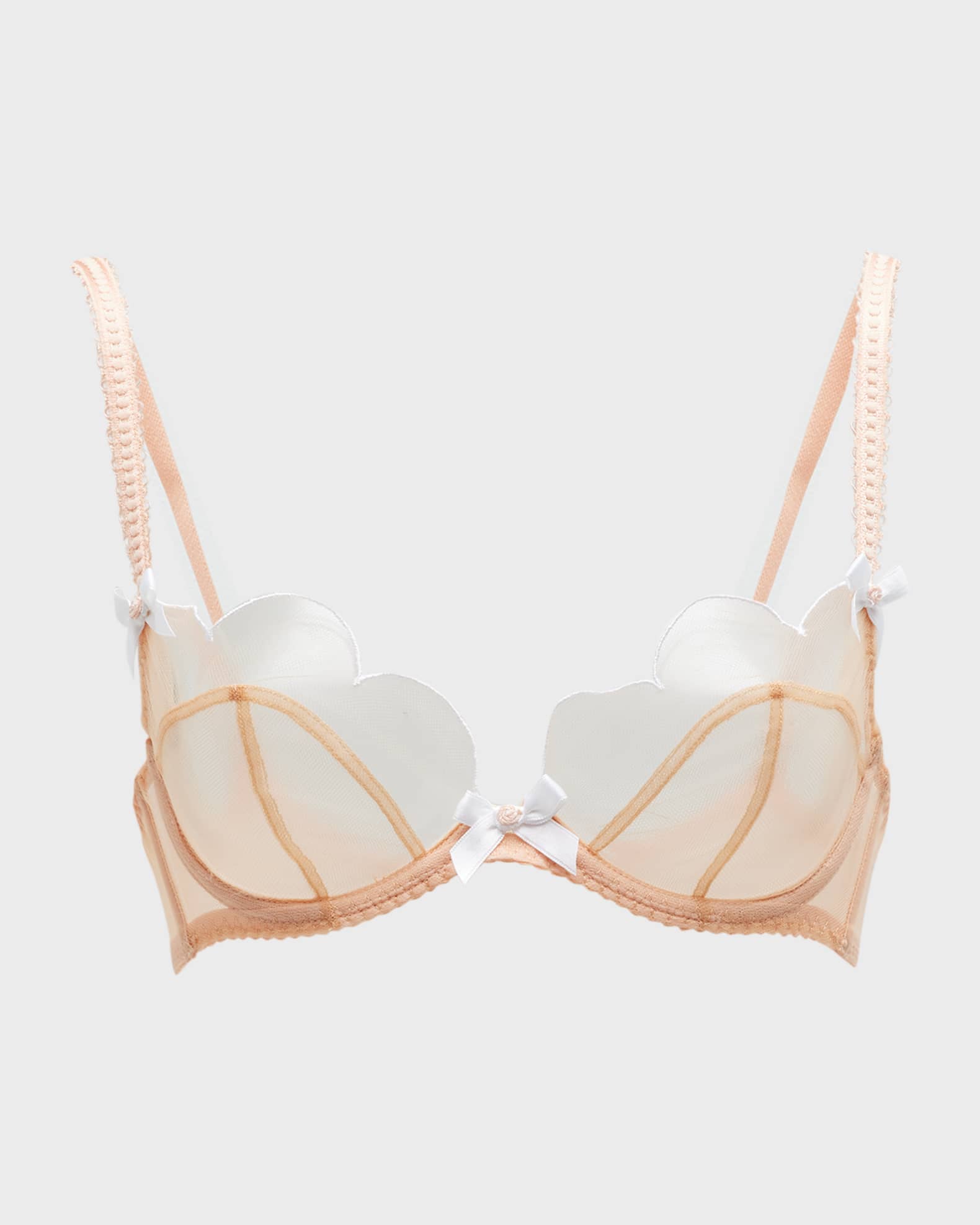Agent Provocateur Lorna Scalloped Tulle Bra | Neiman Marcus