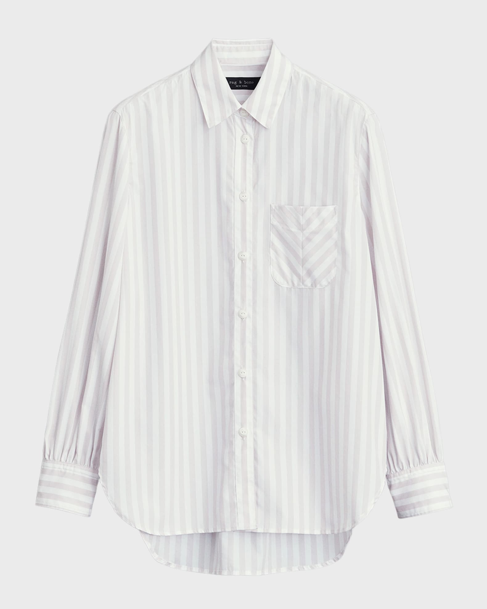 Rag & Bone Maxine Striped Button-Front Shirt | Neiman Marcus