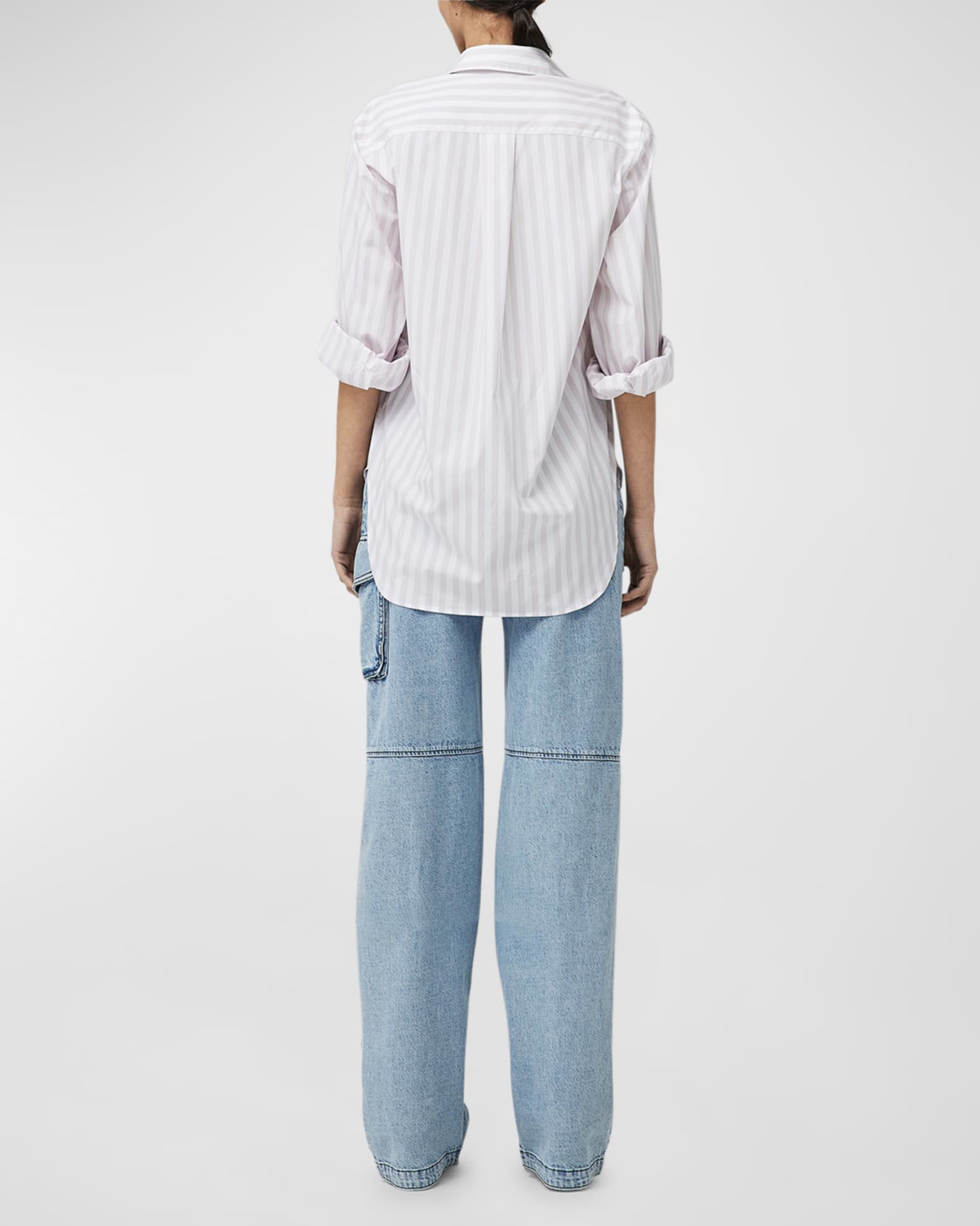 Rag & Bone Maxine Striped Button-Front Shirt | Neiman Marcus