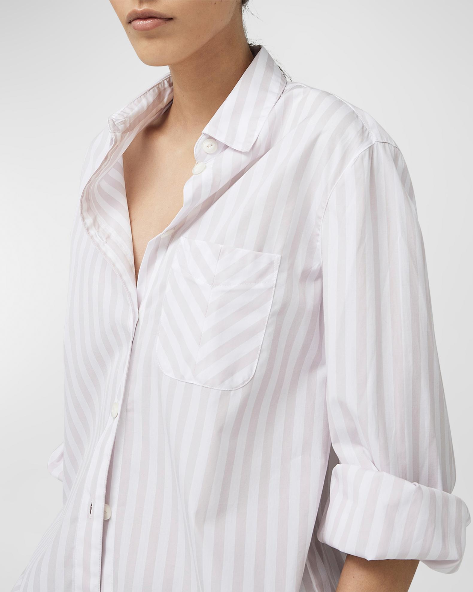 Rag & Bone Maxine Striped Button-Front Shirt | Neiman Marcus