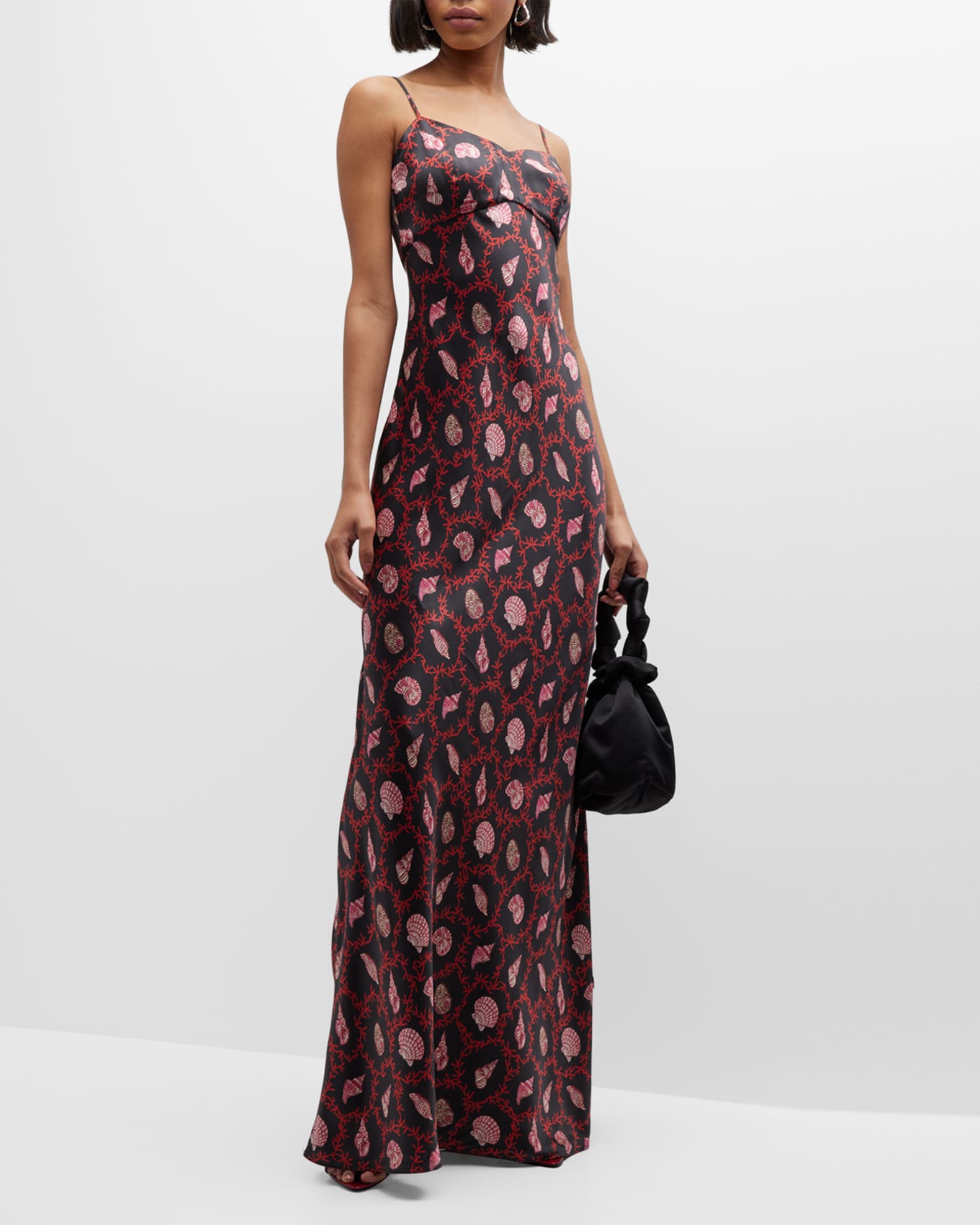 Saloni Mimi Silk Maxi Slip Dress | Neiman Marcus