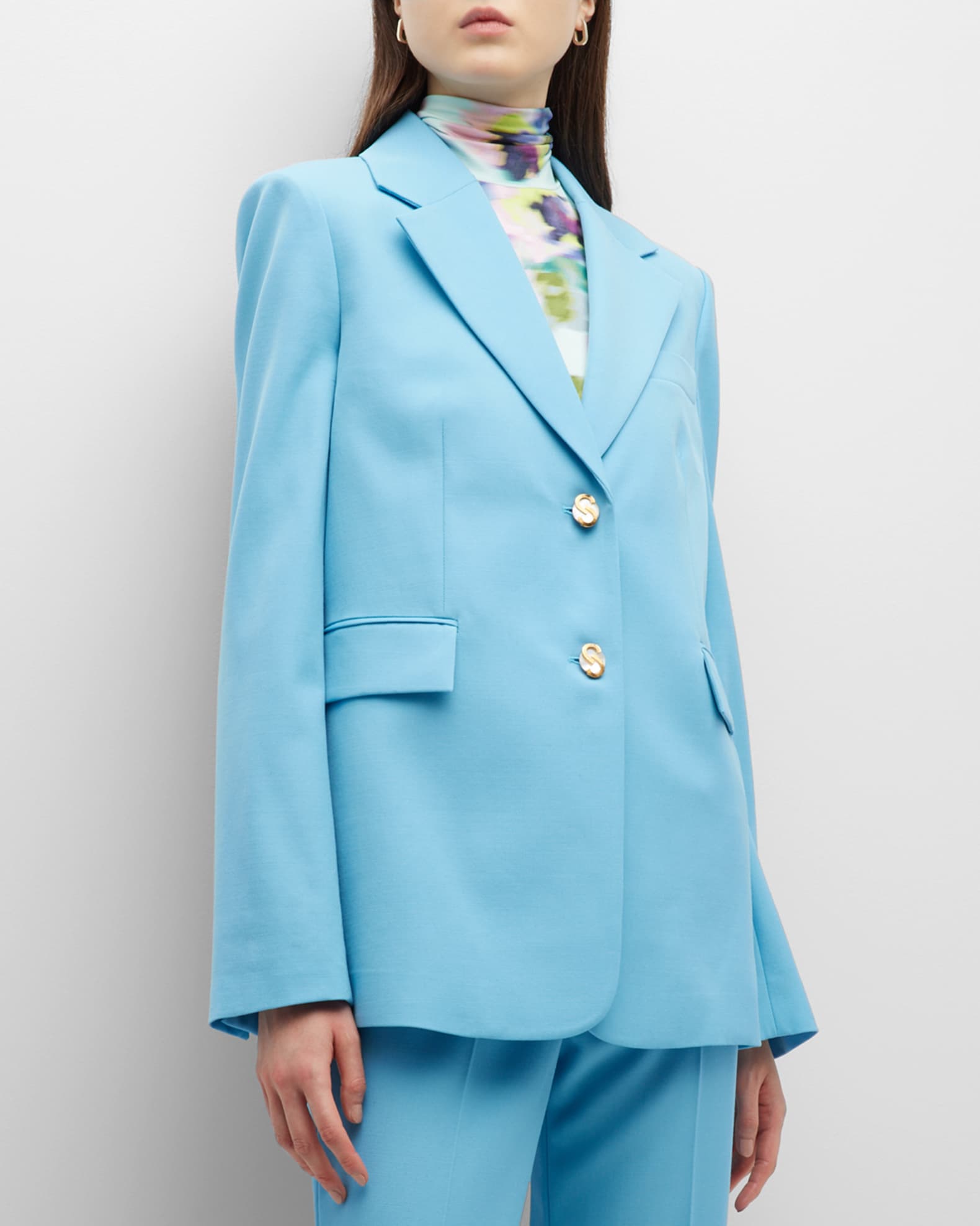 Soft Twill Suit | Neiman Marcus