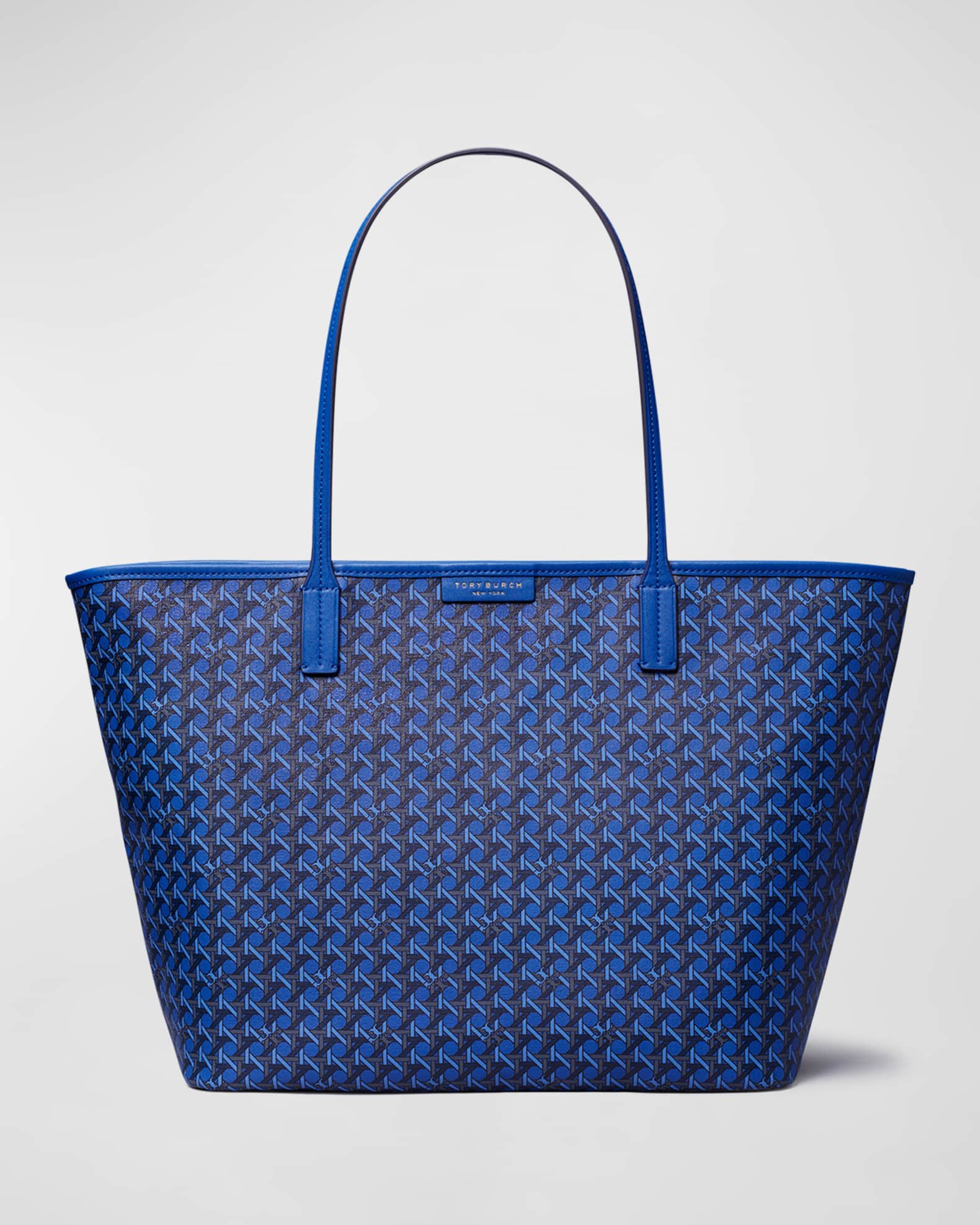 Tory Burch Every-Ready Woven Monogram Tote Bag | Neiman Marcus