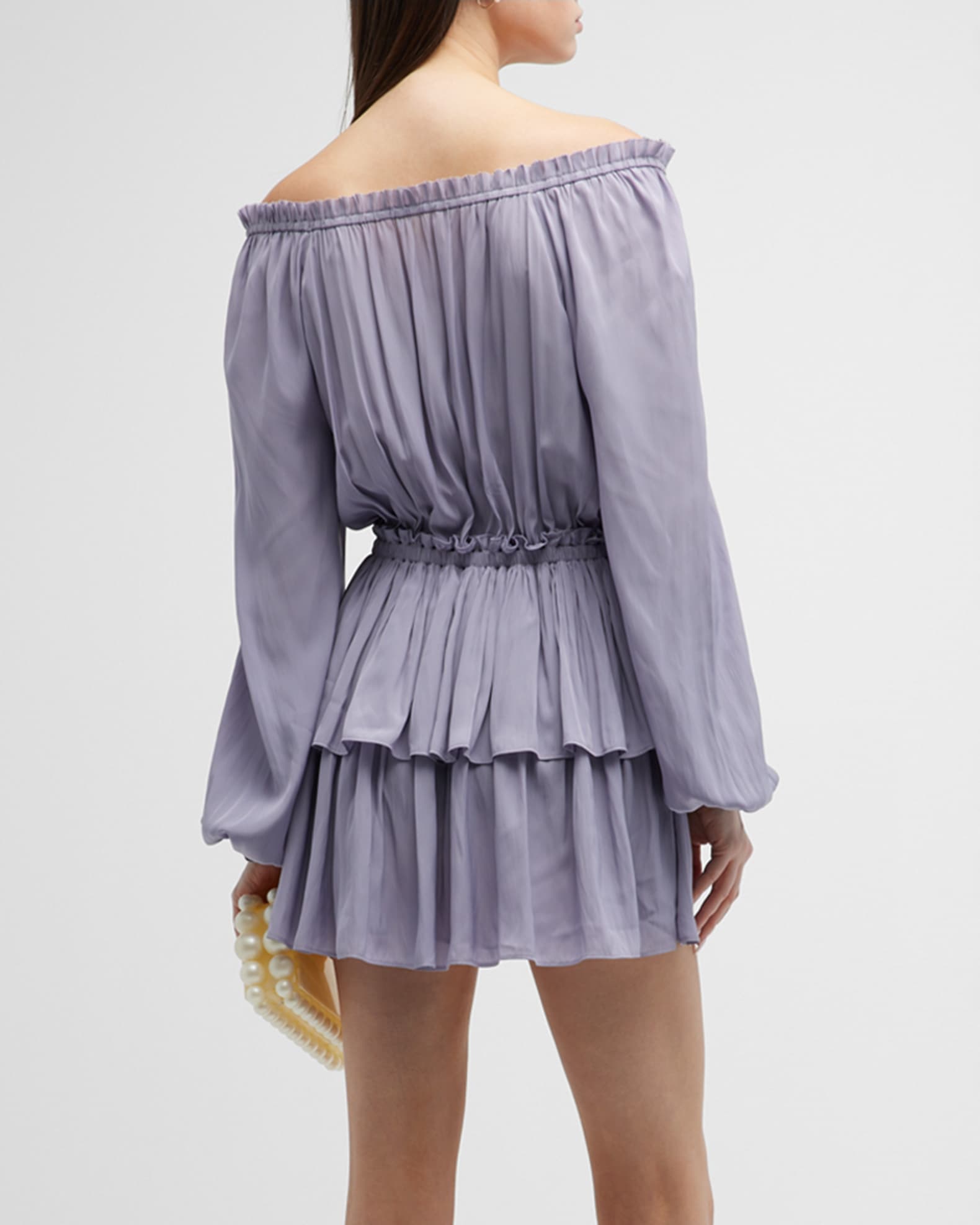 Ramy Brook Charrasse Off-Shoulder Mini Dress | Neiman Marcus