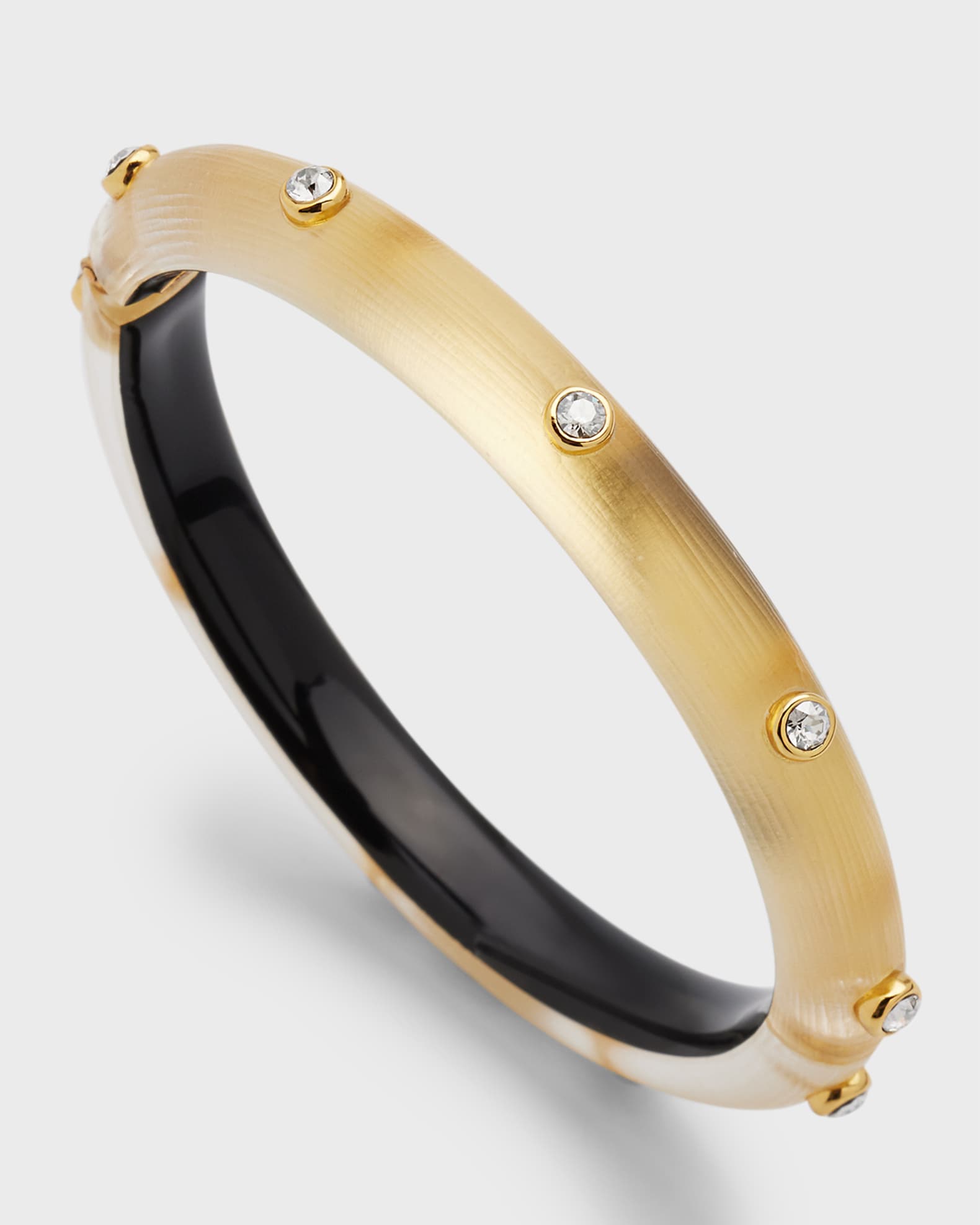 Alexis Bittar Crystal Studded Hinge Bracelet | Neiman Marcus