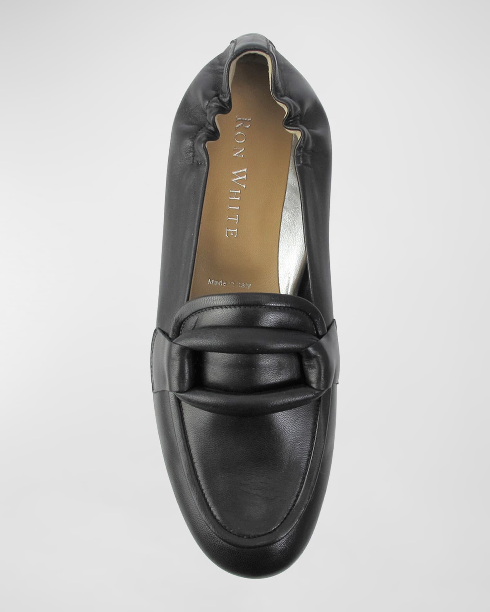 Ron White Fibi Metallic Leather Flat Loafers | Neiman Marcus