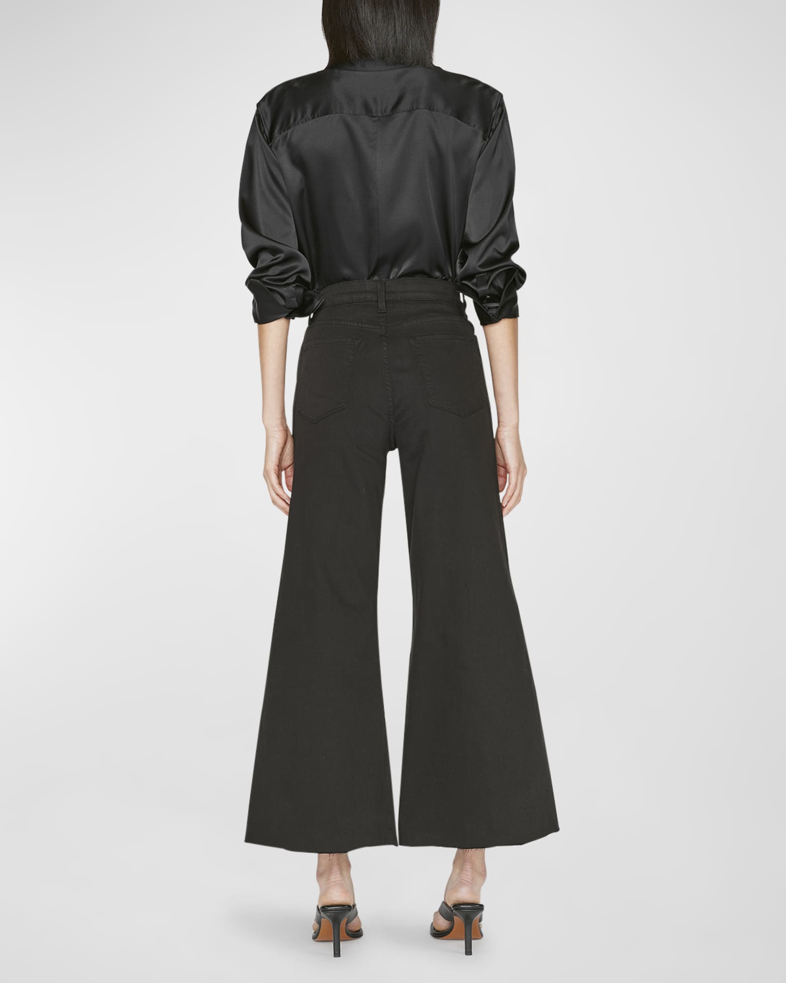 FRAME Le Palazzo Crop Jeans | Neiman Marcus
