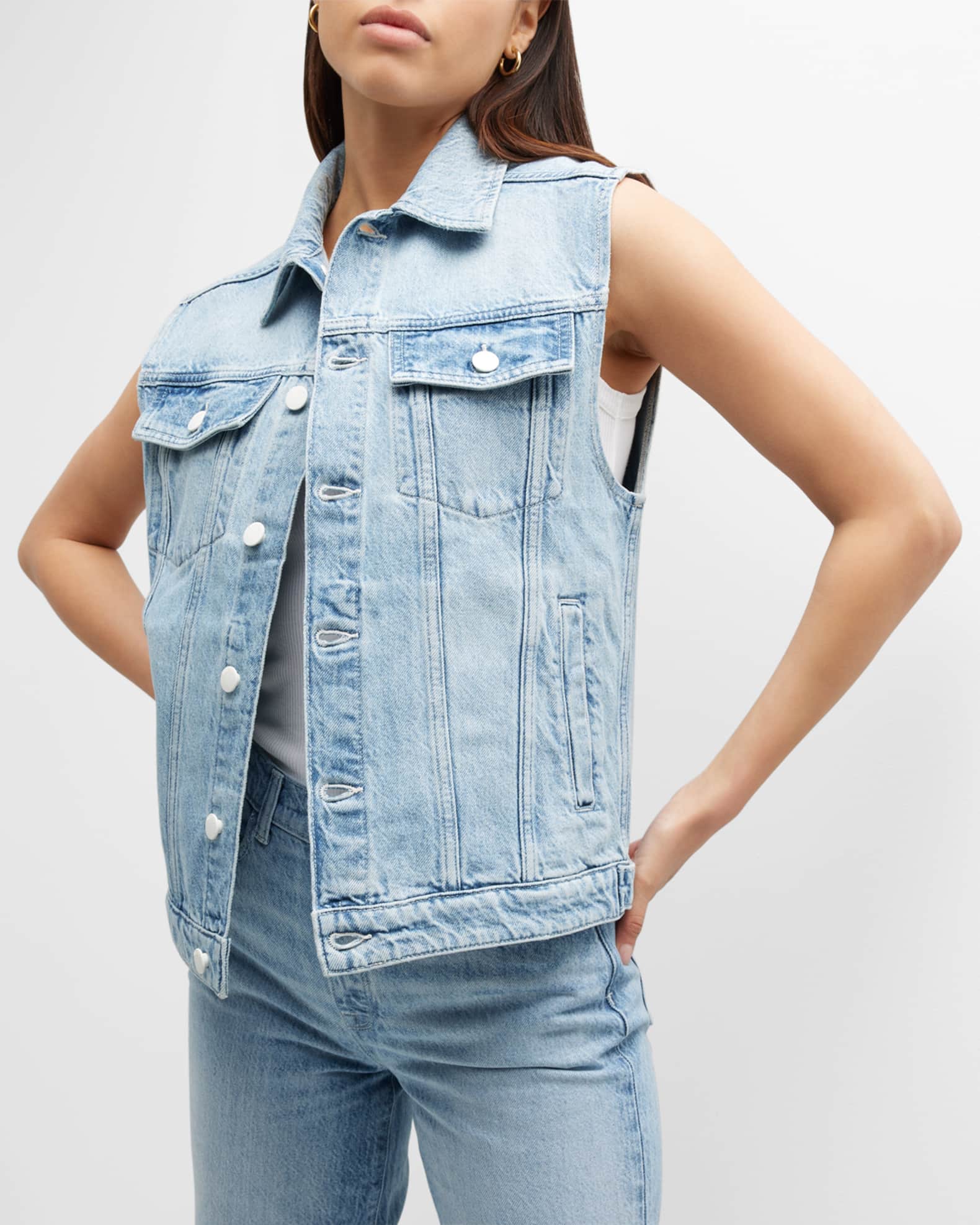 Triarchy Cellsius Capsule Denim Vest | Neiman Marcus