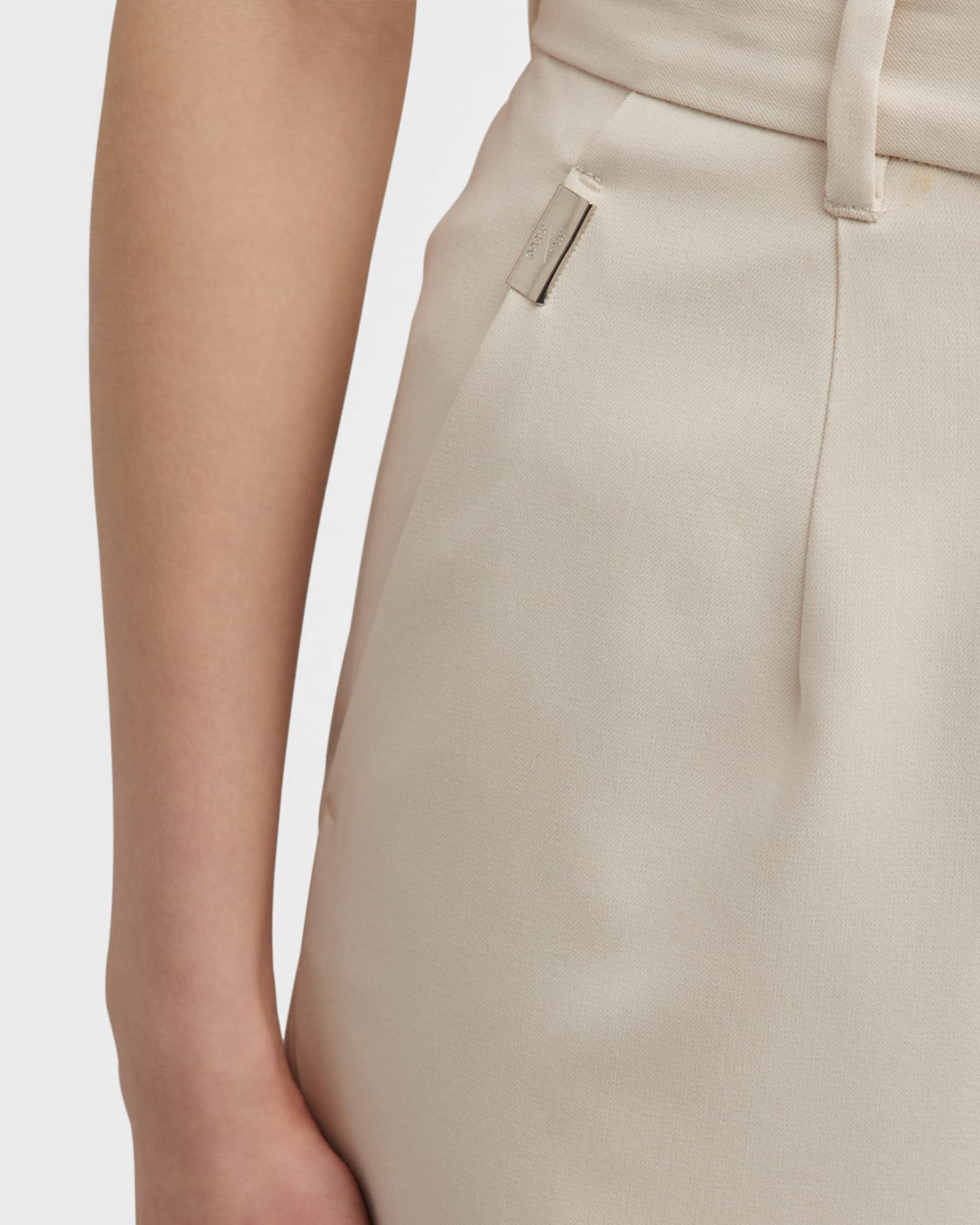 Grey/Ven Miles High-Rise Bermuda Shorts | Neiman Marcus