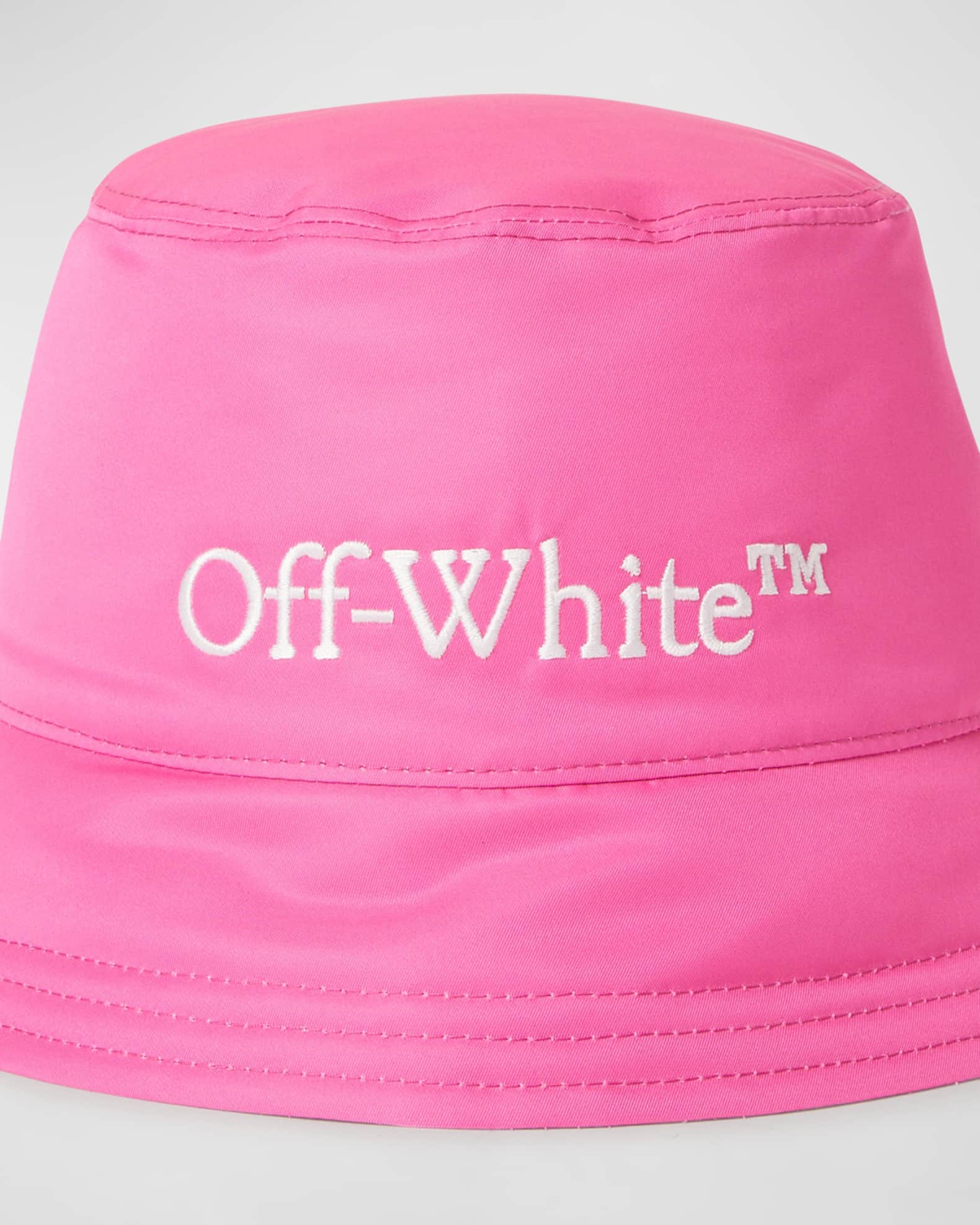 Off-White Reversible Logo Bucket Hat | Neiman Marcus