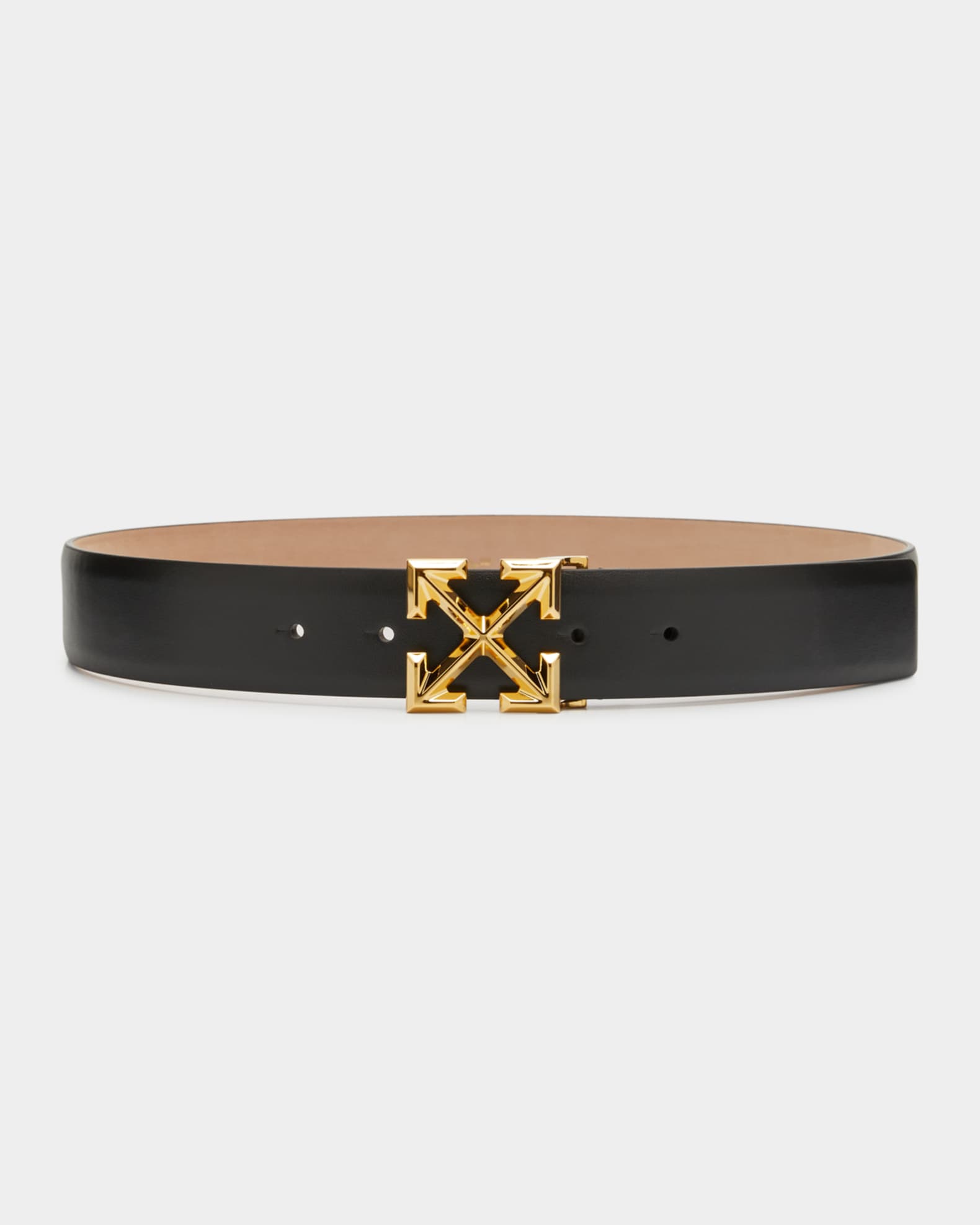 Off-White Arrow Leather Belt | Neiman Marcus
