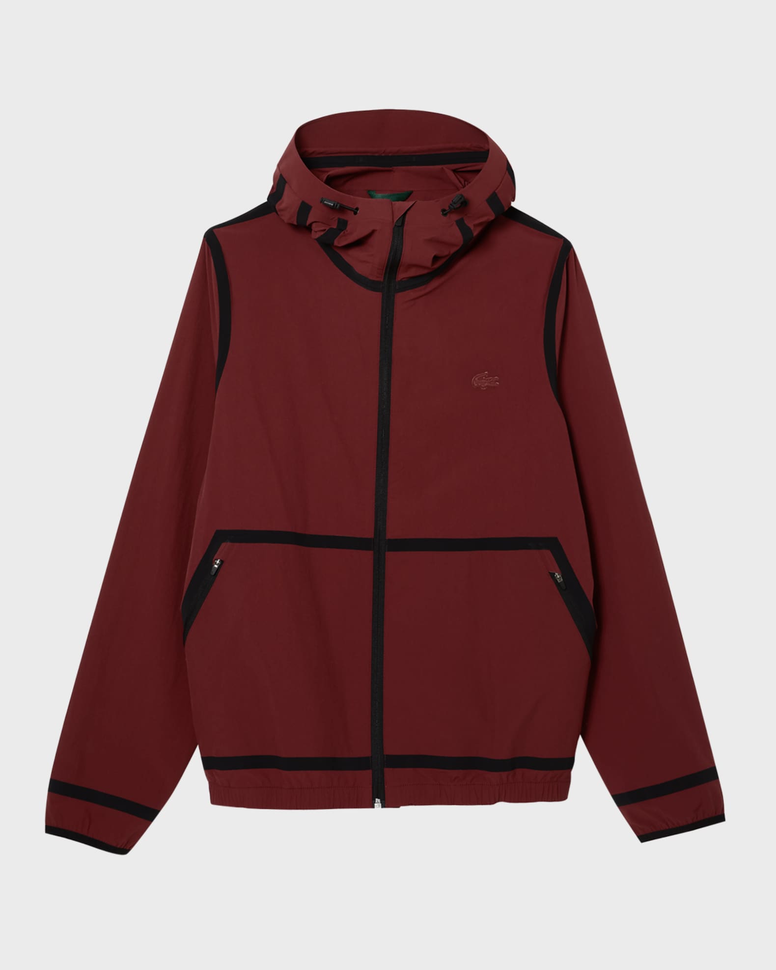 Lacoste Men's Water-Repellent Hooded Zip Jacket | Neiman Marcus