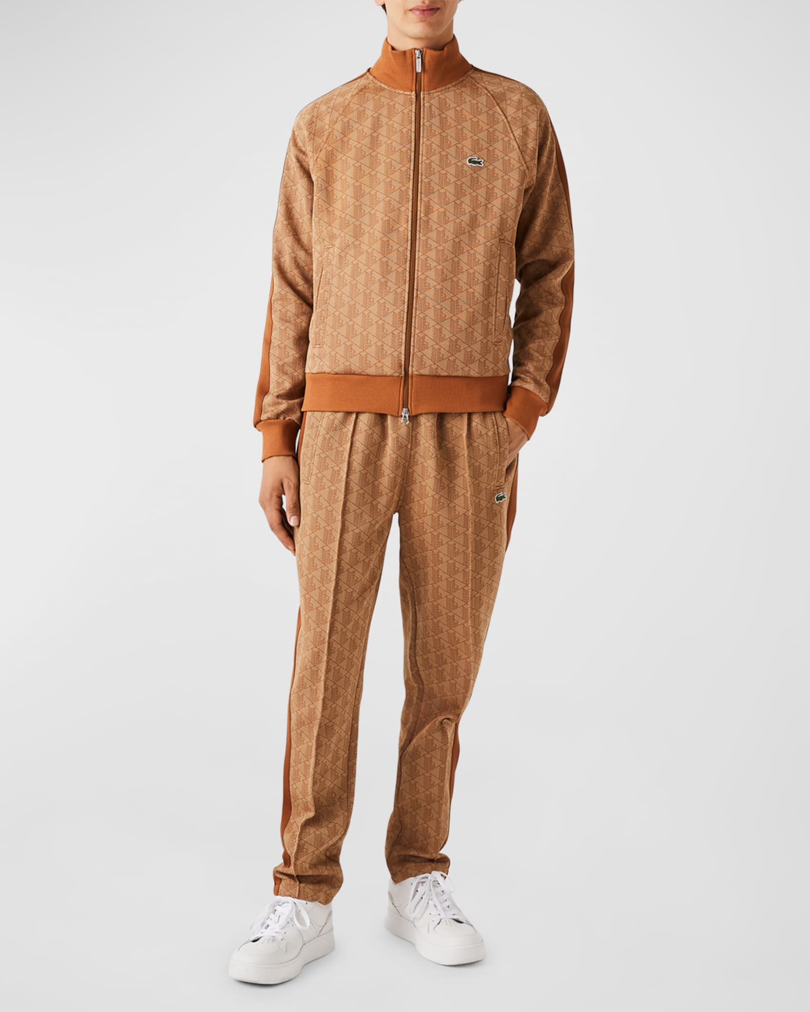 Lacoste Men's Monogram-Print Sweatshirt | Neiman Marcus