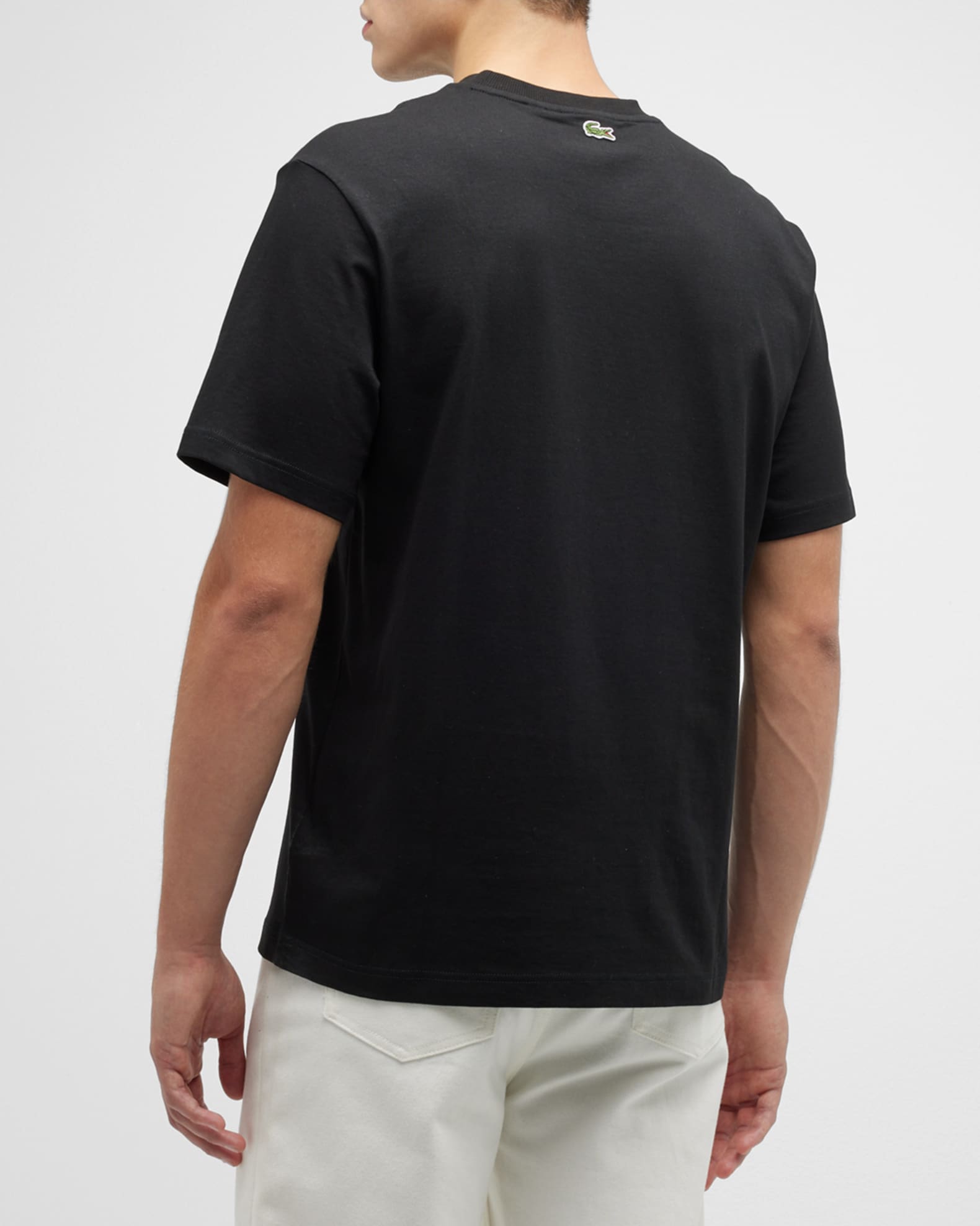 Lacoste Men's Monogram Crocodile Logo T-Shirt | Neiman Marcus