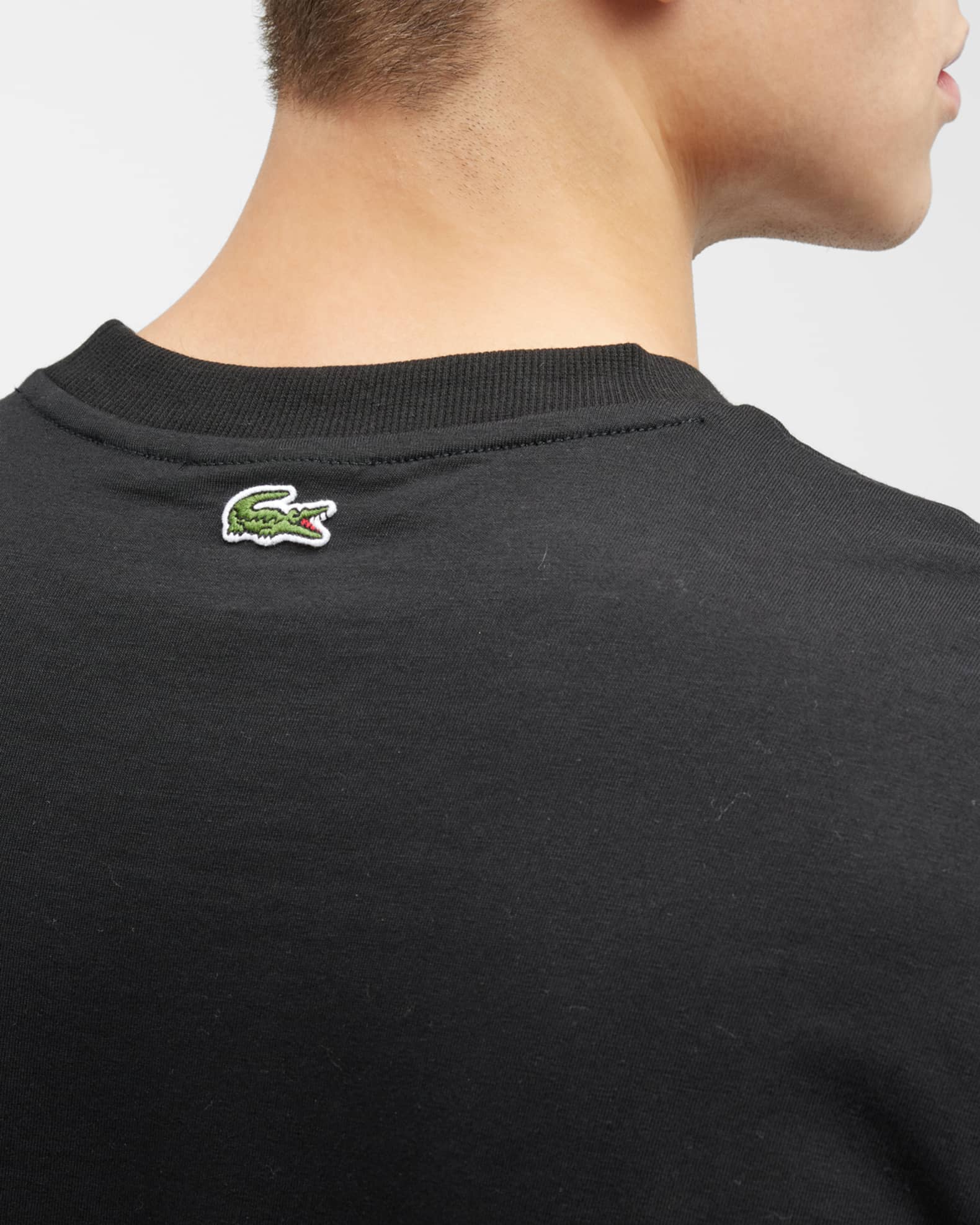 Lacoste Men's Monogram Crocodile Logo T-Shirt | Neiman Marcus