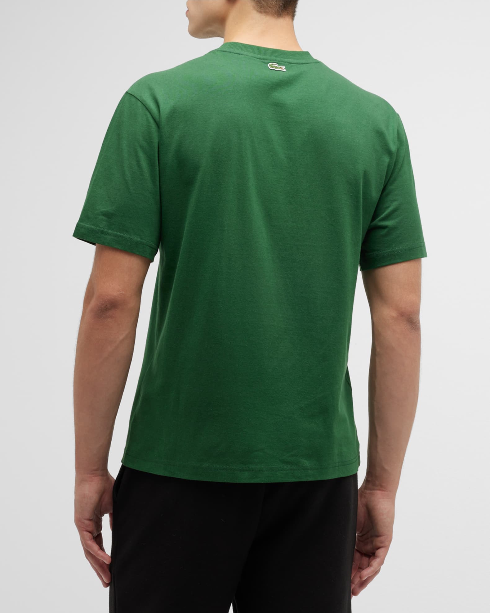 Lacoste Men's Monogram Crocodile Logo T-Shirt | Neiman Marcus