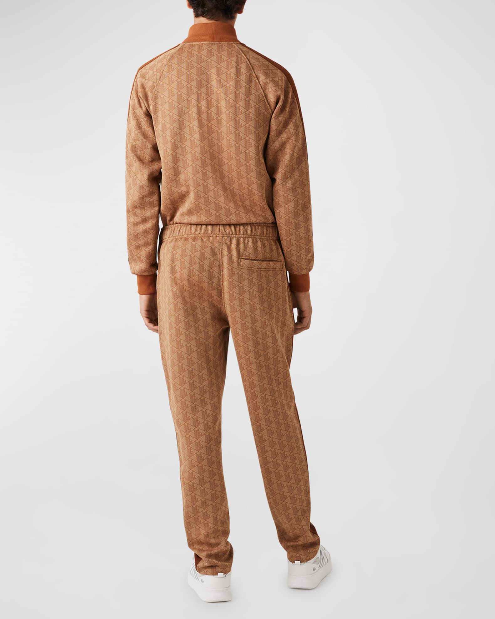 Lacoste Men's Monogram-Print Track Pants | Neiman Marcus