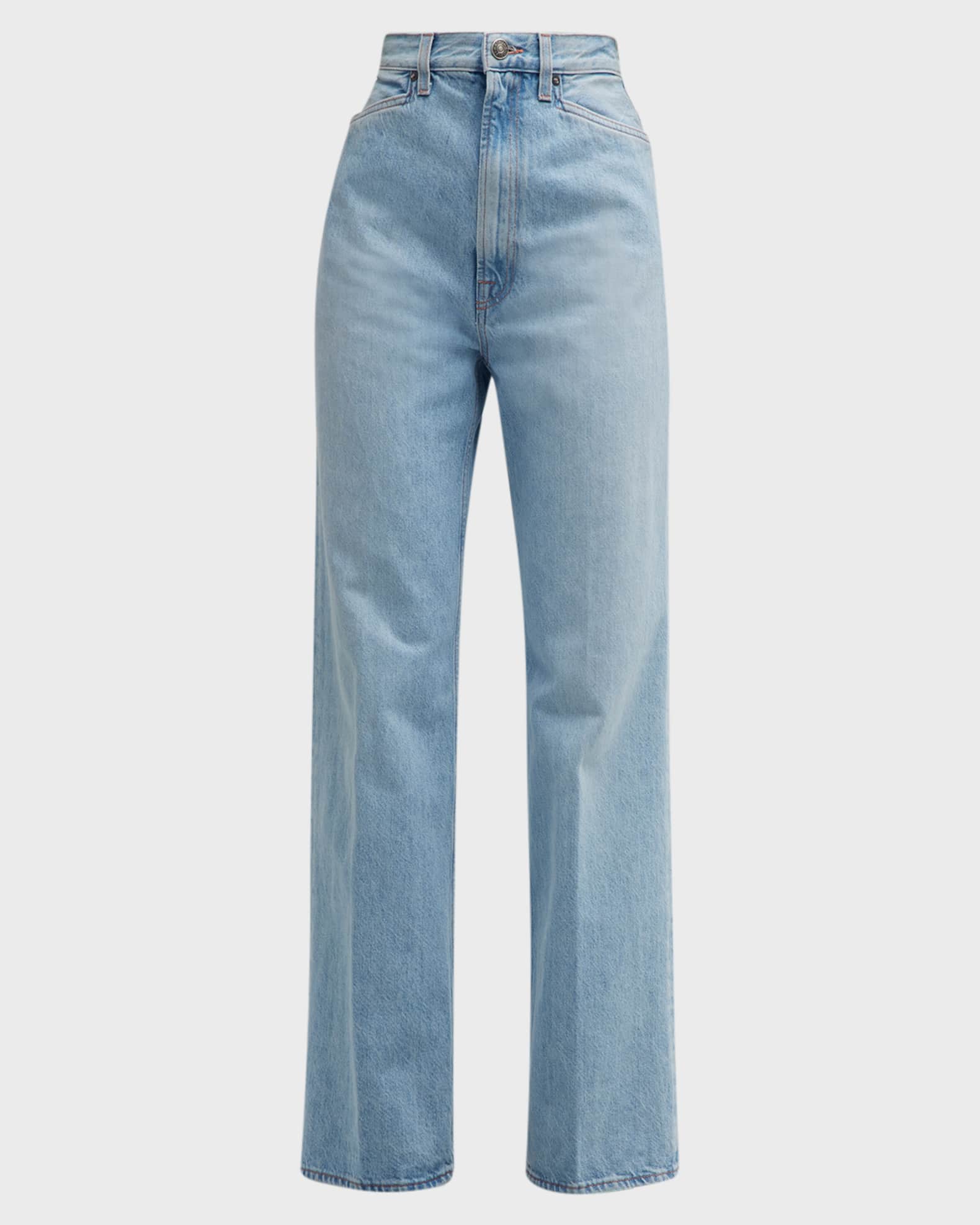 MADE IN TOMBOY Jey High Rise Straight Jeans | Neiman Marcus