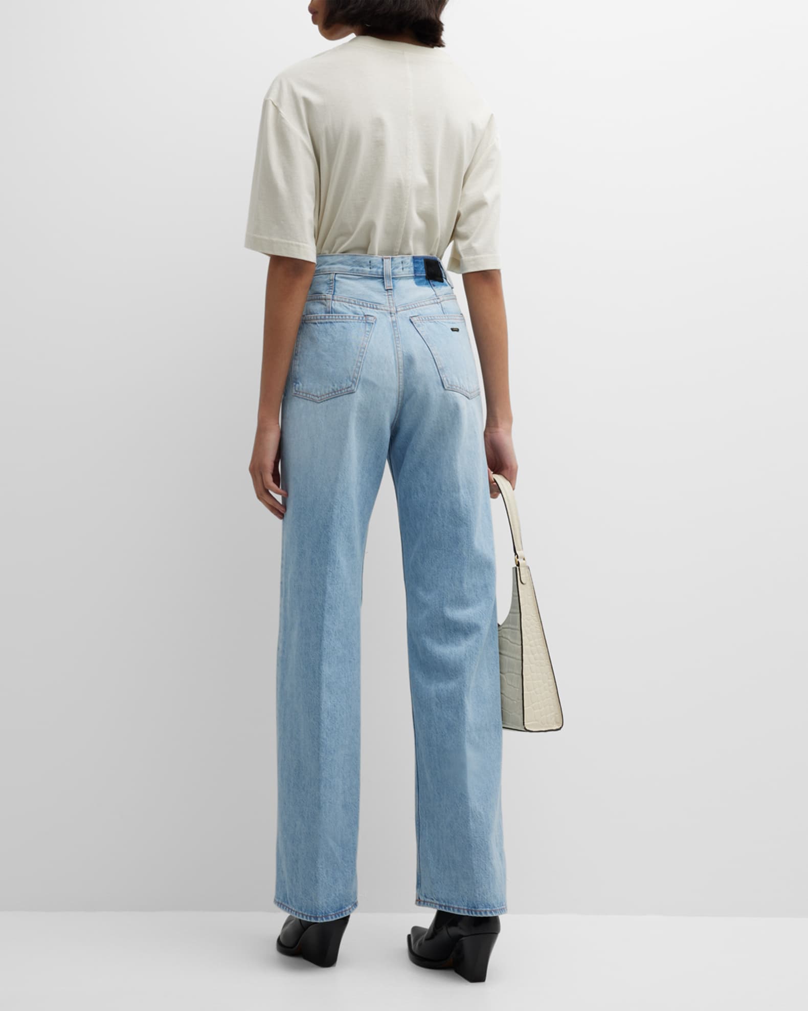 MADE IN TOMBOY Jey High Rise Straight Jeans | Neiman Marcus