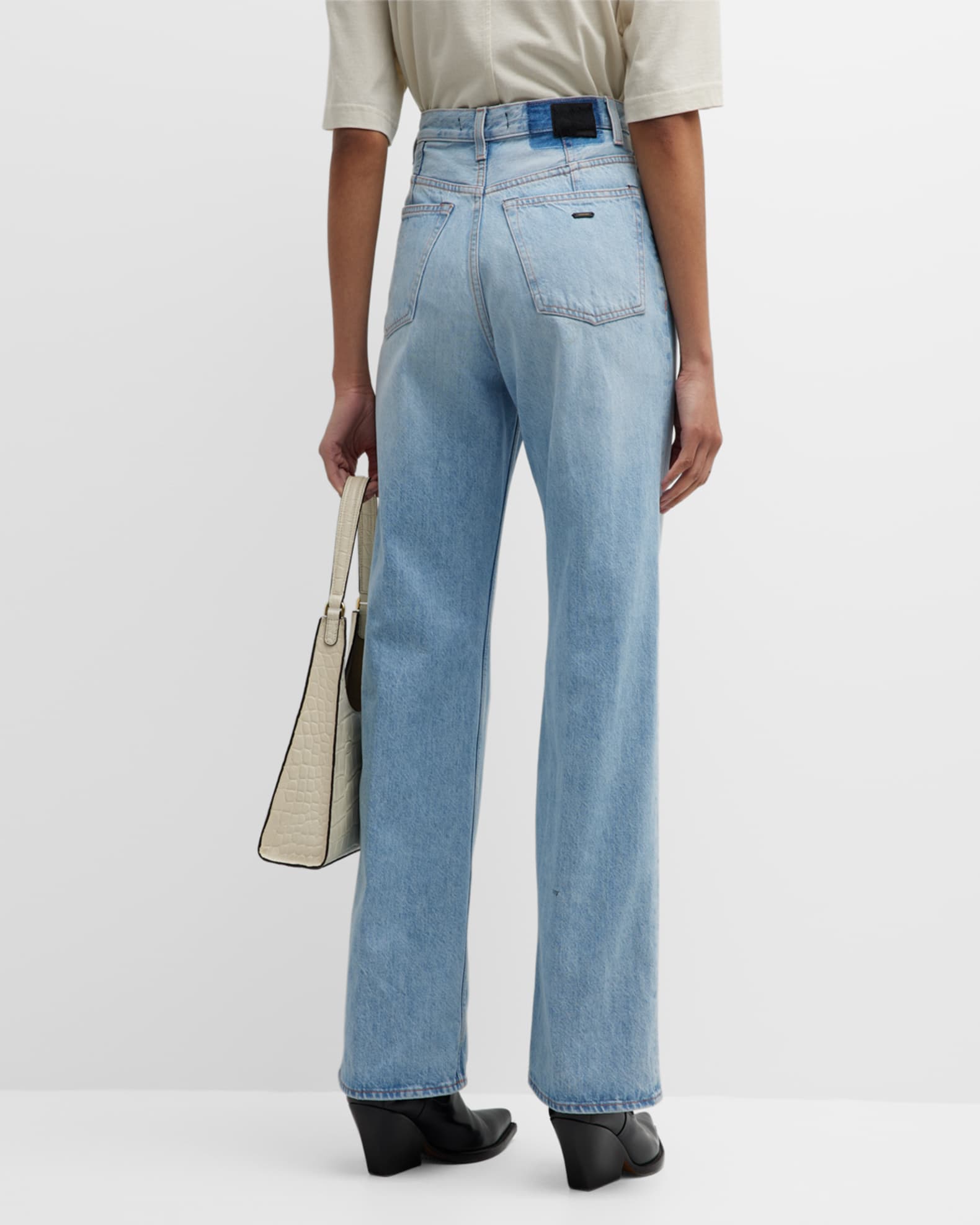 MADE IN TOMBOY Jey High Rise Straight Jeans | Neiman Marcus