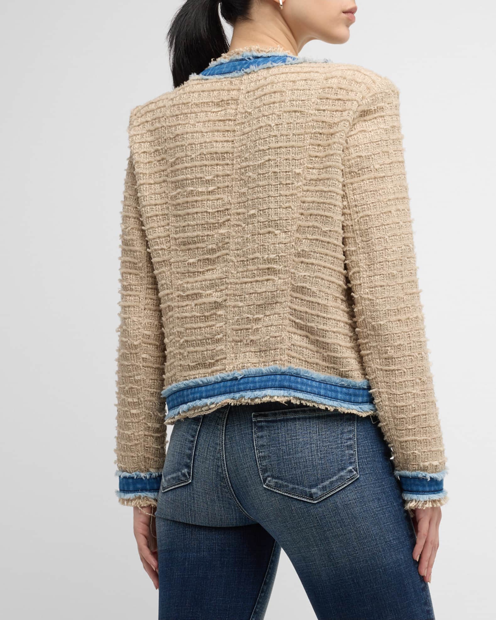 L'Agence Agnes Textured Jacket | Neiman Marcus