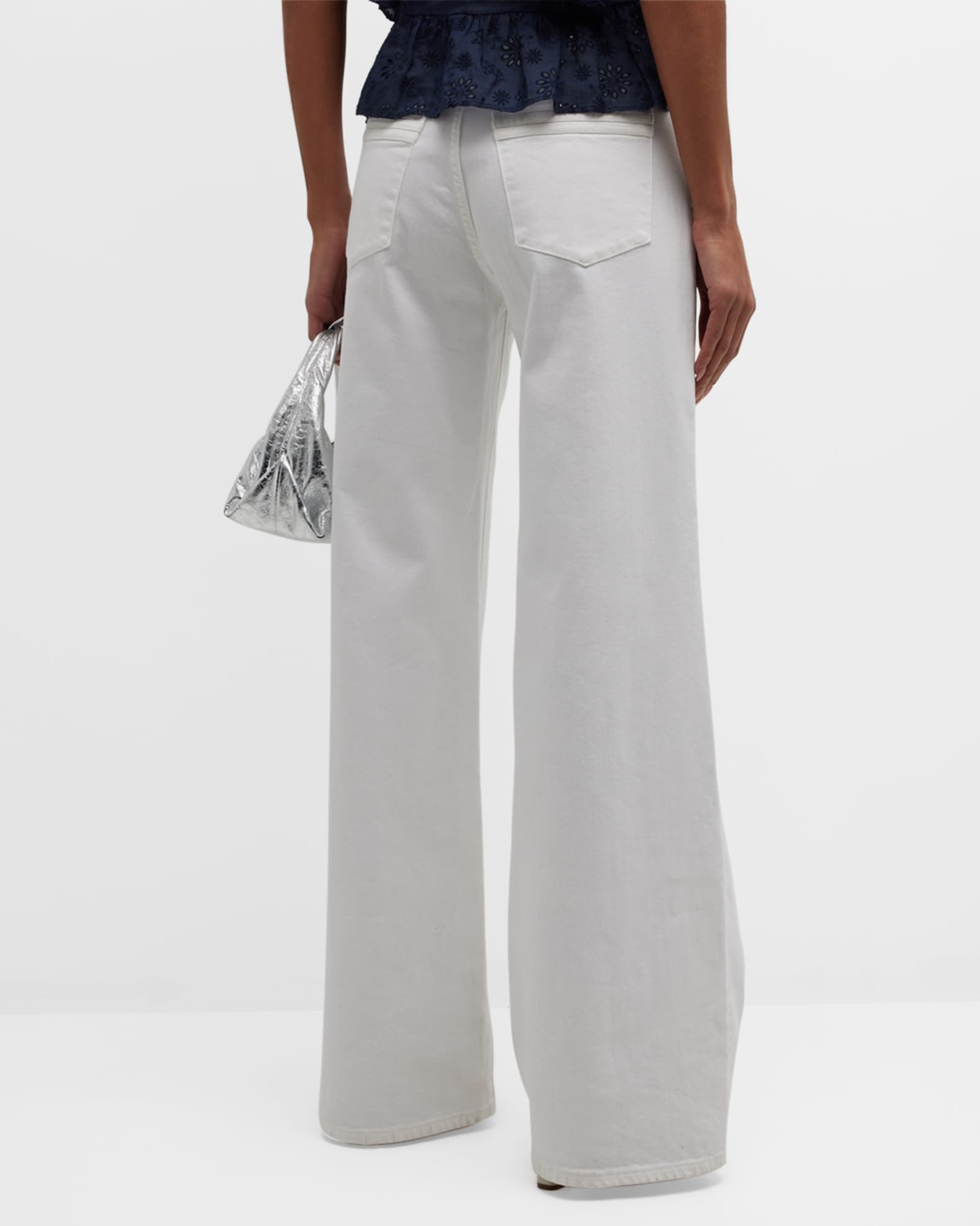 FRAME Triple Binding Wide-Leg Jeans | Neiman Marcus