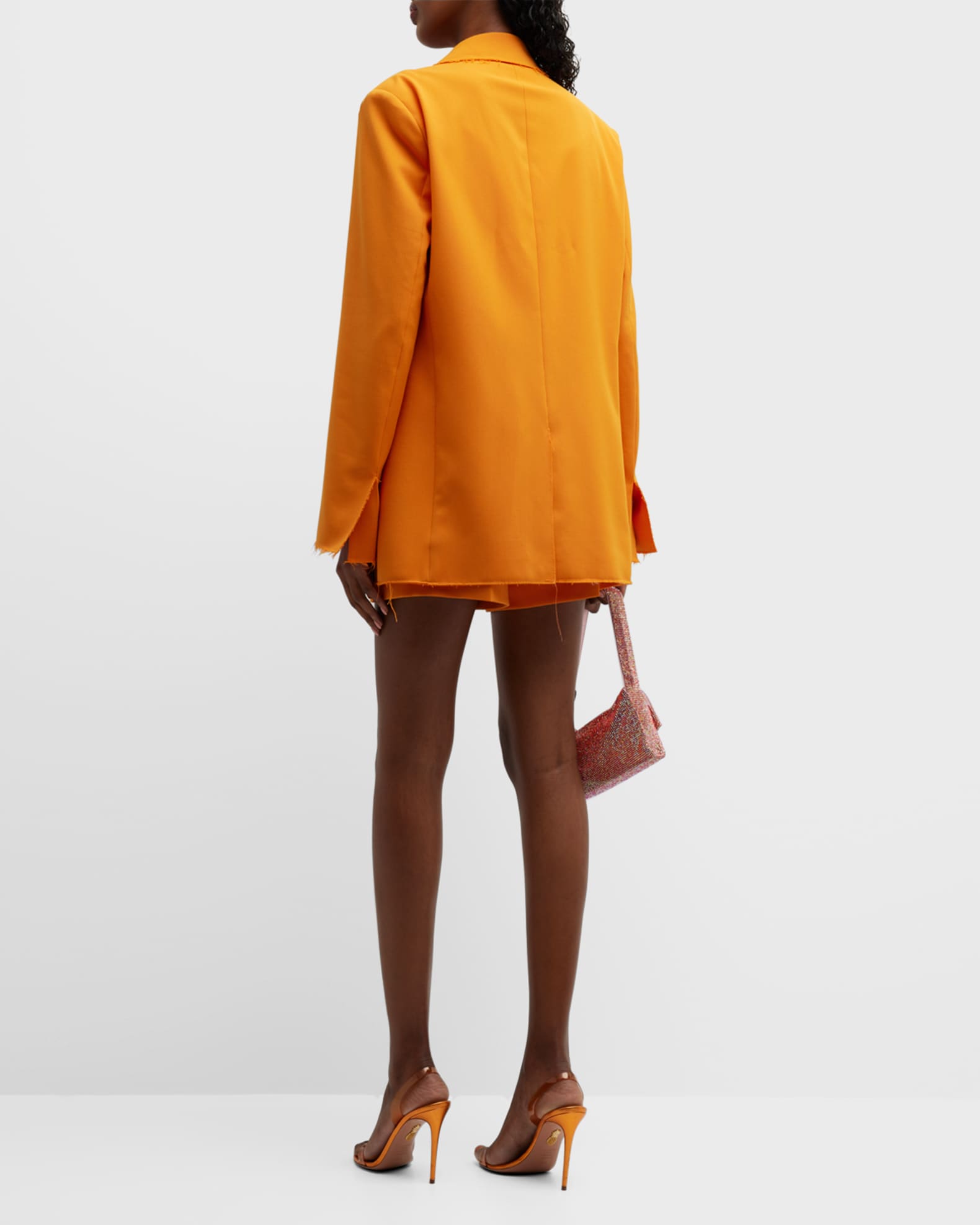 FRAME High Rise Trouser Shorts | Neiman Marcus