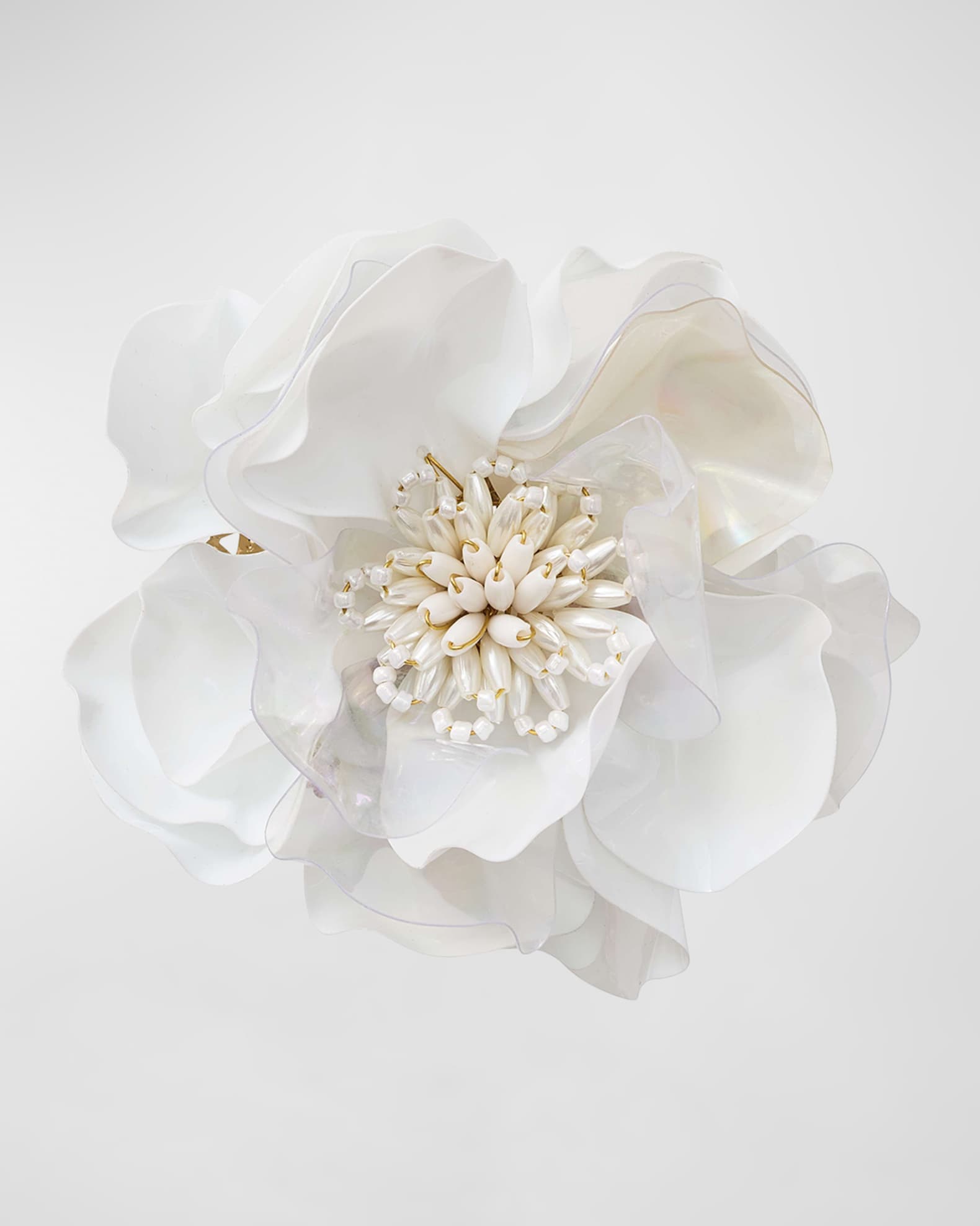 Kim Seybert Gardenia Napkin Ring in White | Neiman Marcus