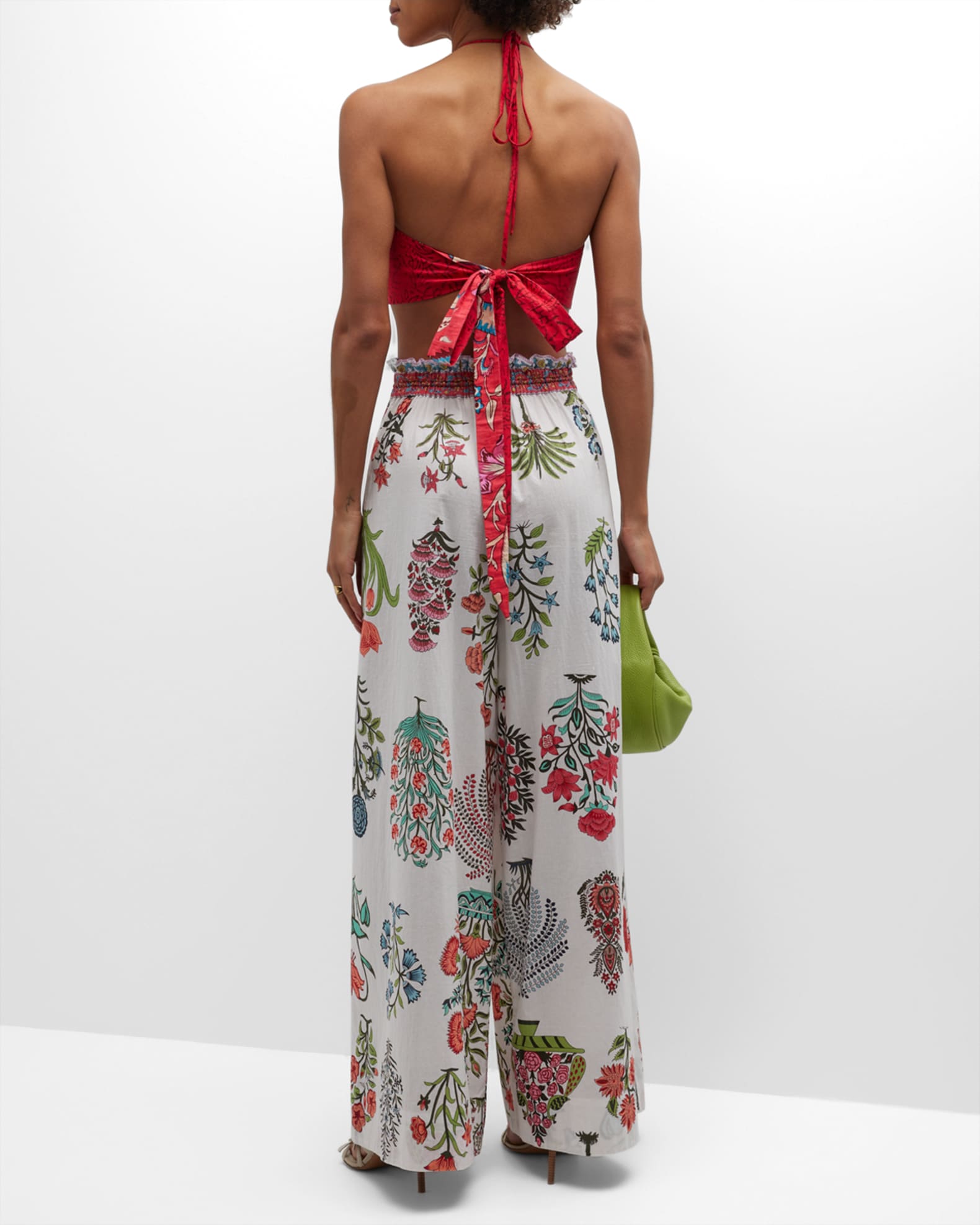 Alix of Bohemia Marmi Reversible Tie -Back Halter Top | Neiman Marcus