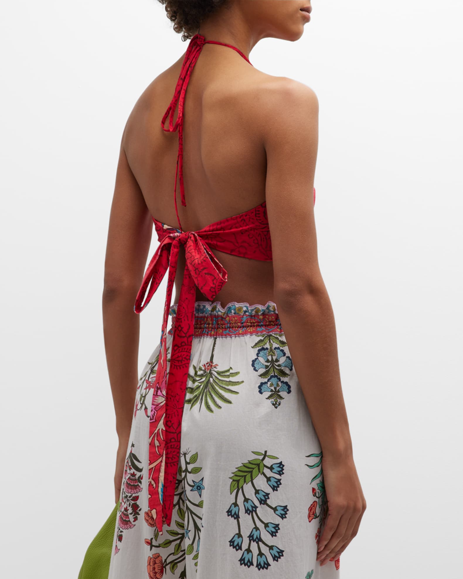 Alix of Bohemia Marmi Reversible Tie -Back Halter Top | Neiman Marcus