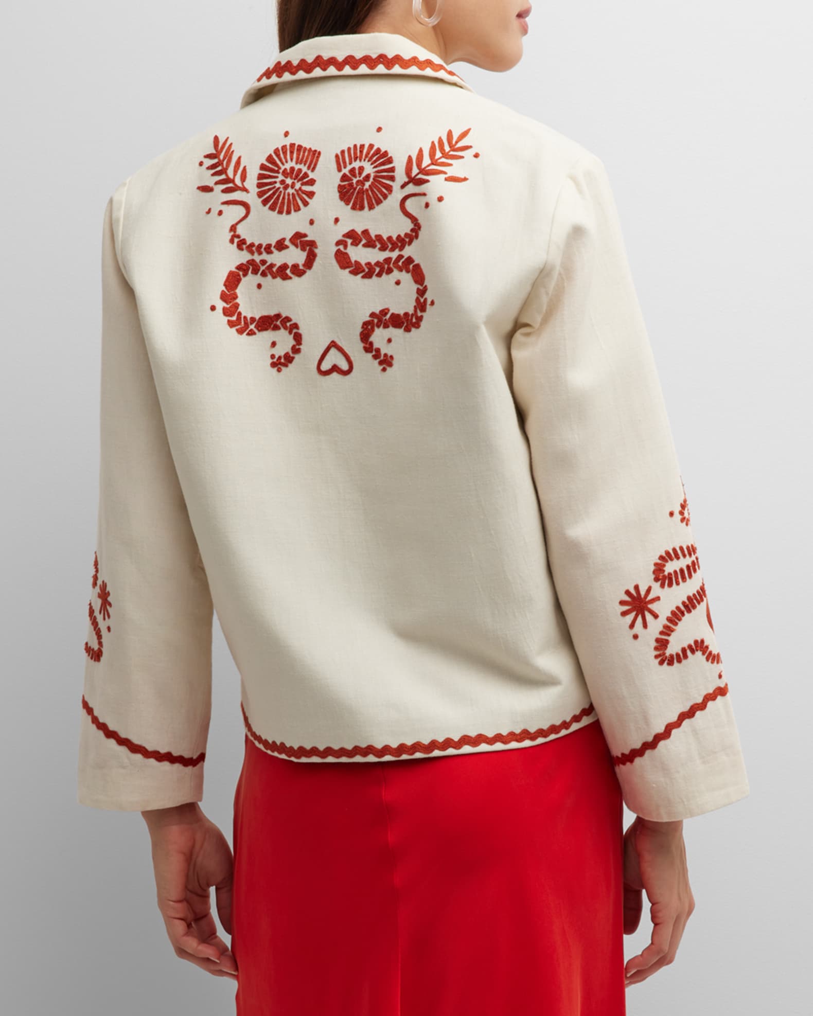 Alix of Bohemia Snake and Snail Embroidered Jacket | Neiman Marcus
