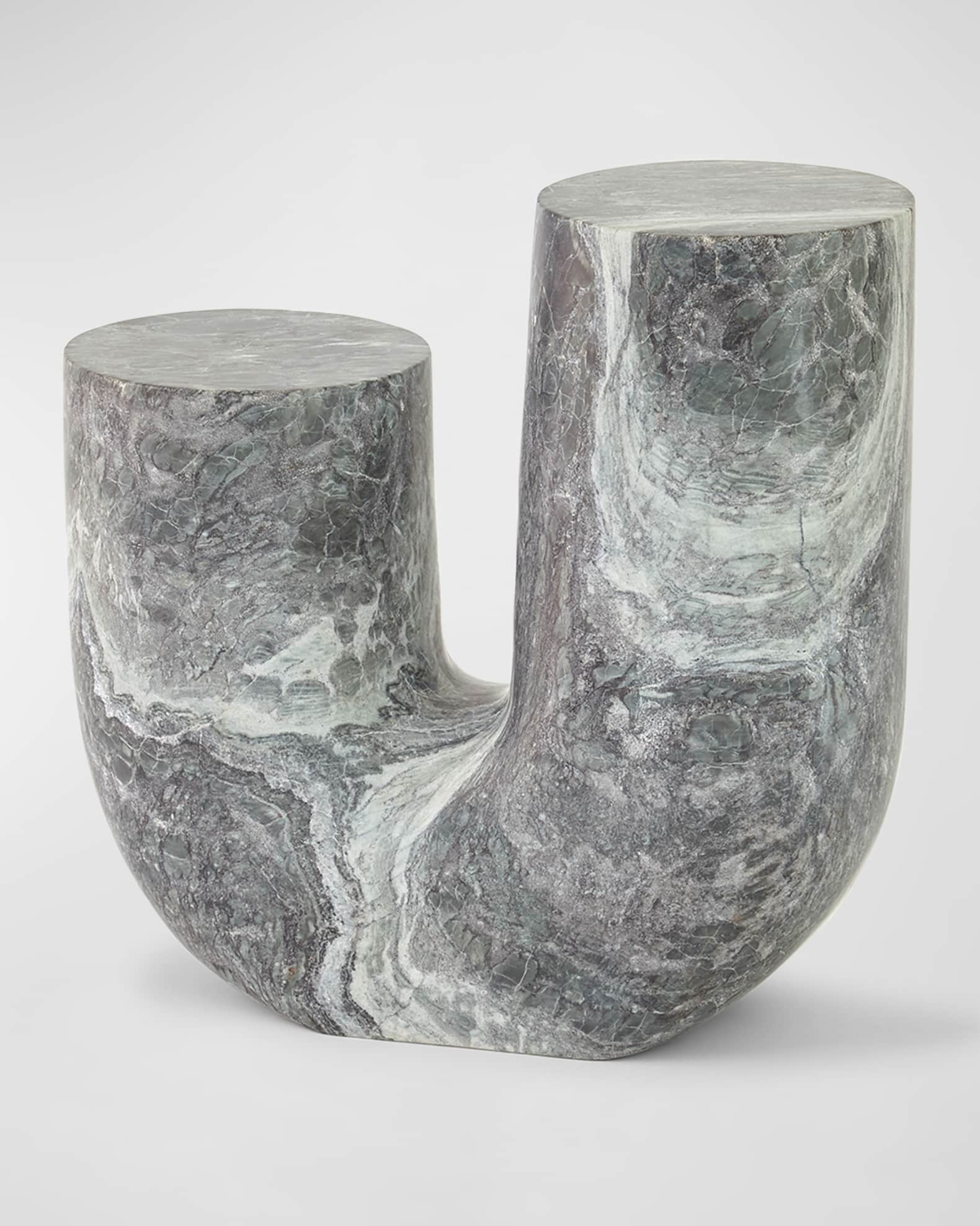 Global Views Emmalee Marble Side Table | Neiman Marcus