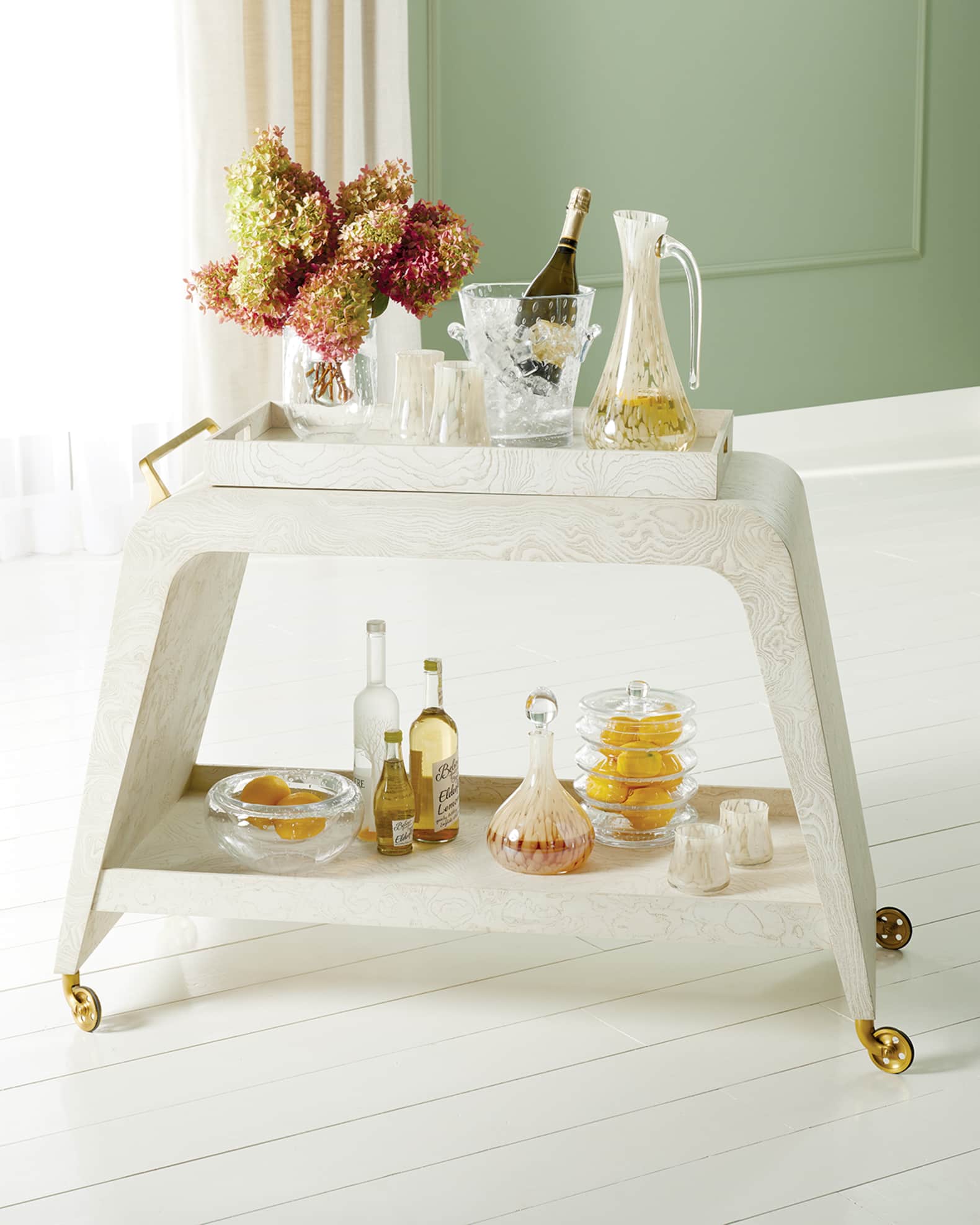 Ashley Childers for Global Views Baxter Bar Cart | Neiman Marcus