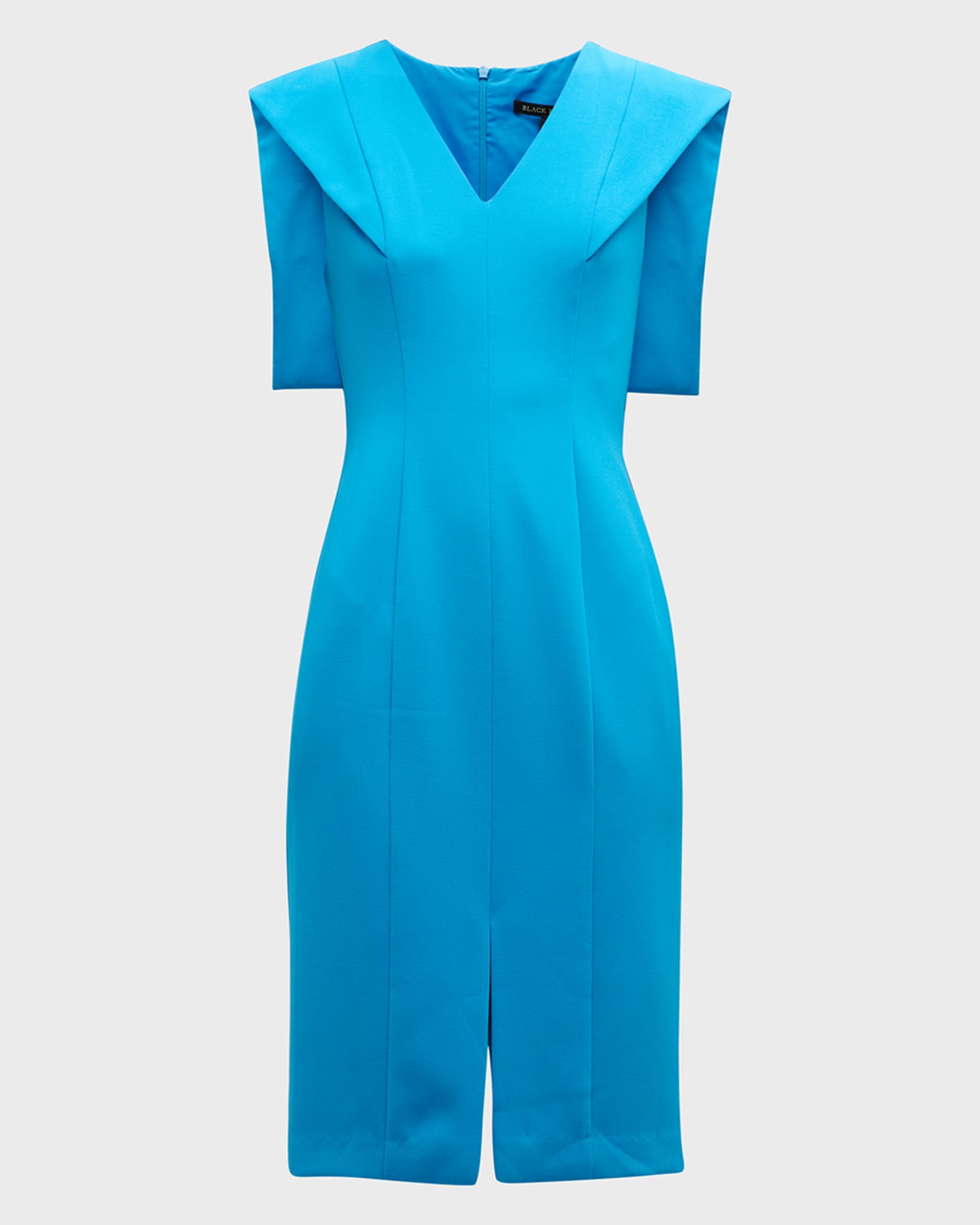 Black Halo Maxton Sleeveless Sailor-Collar Sheath Dress | Neiman Marcus