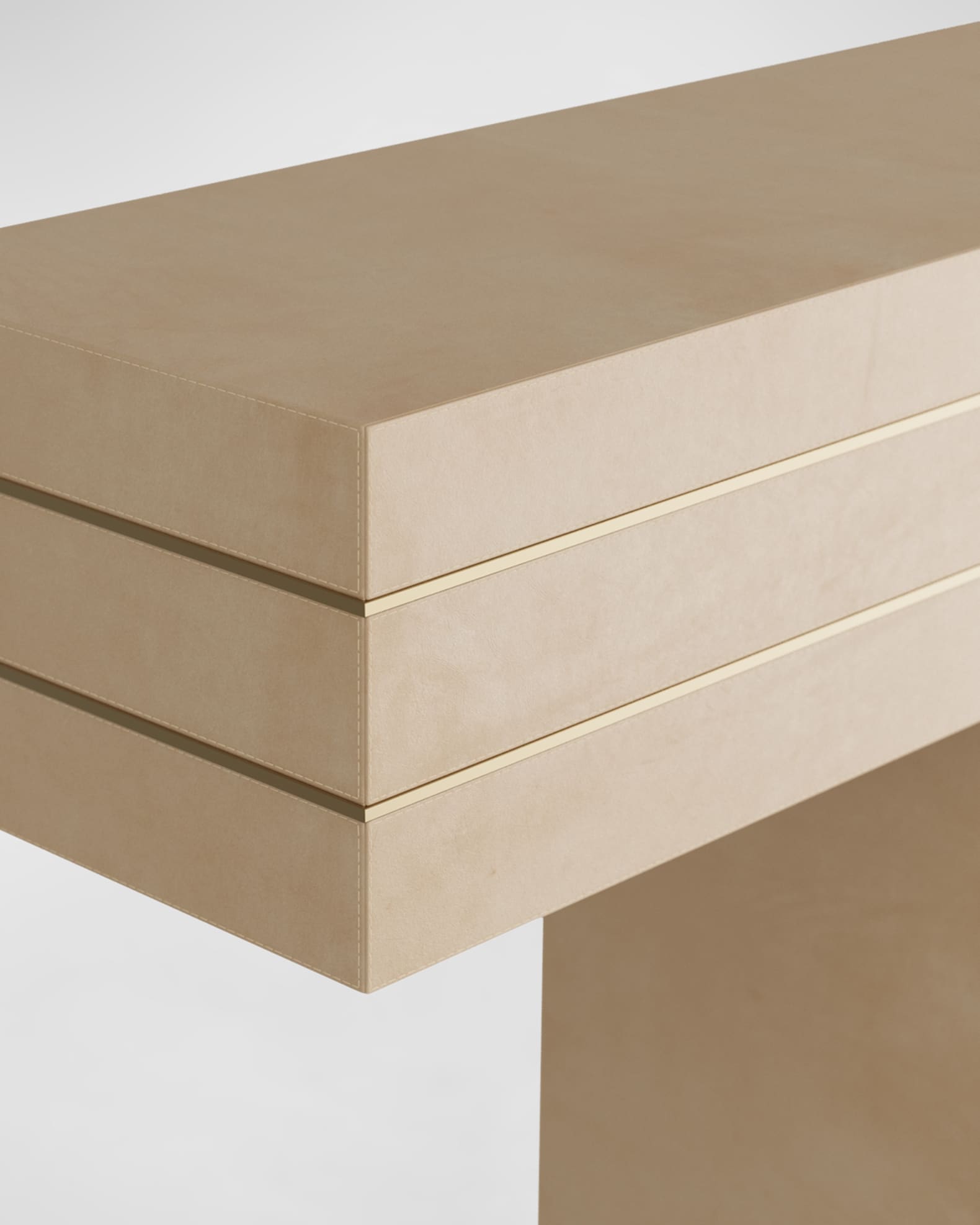 Arteriors Romeo Leather Console Table | Neiman Marcus