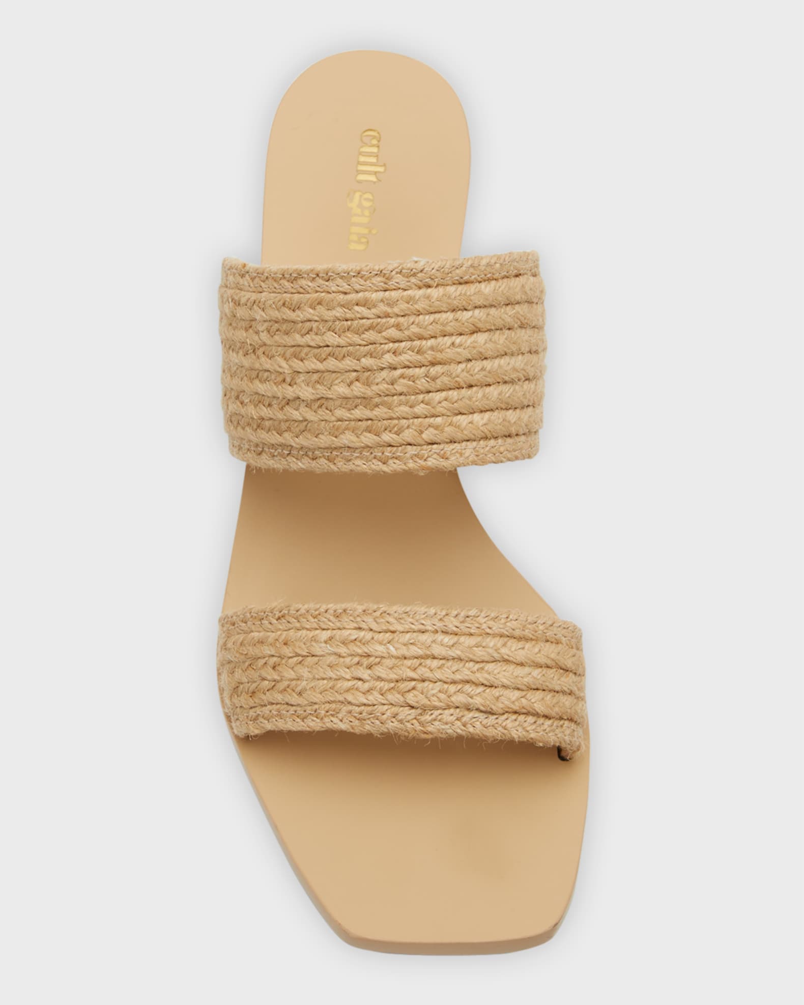 Cult Gaia Jila Jute Sphere-Heel Sandals | Neiman Marcus
