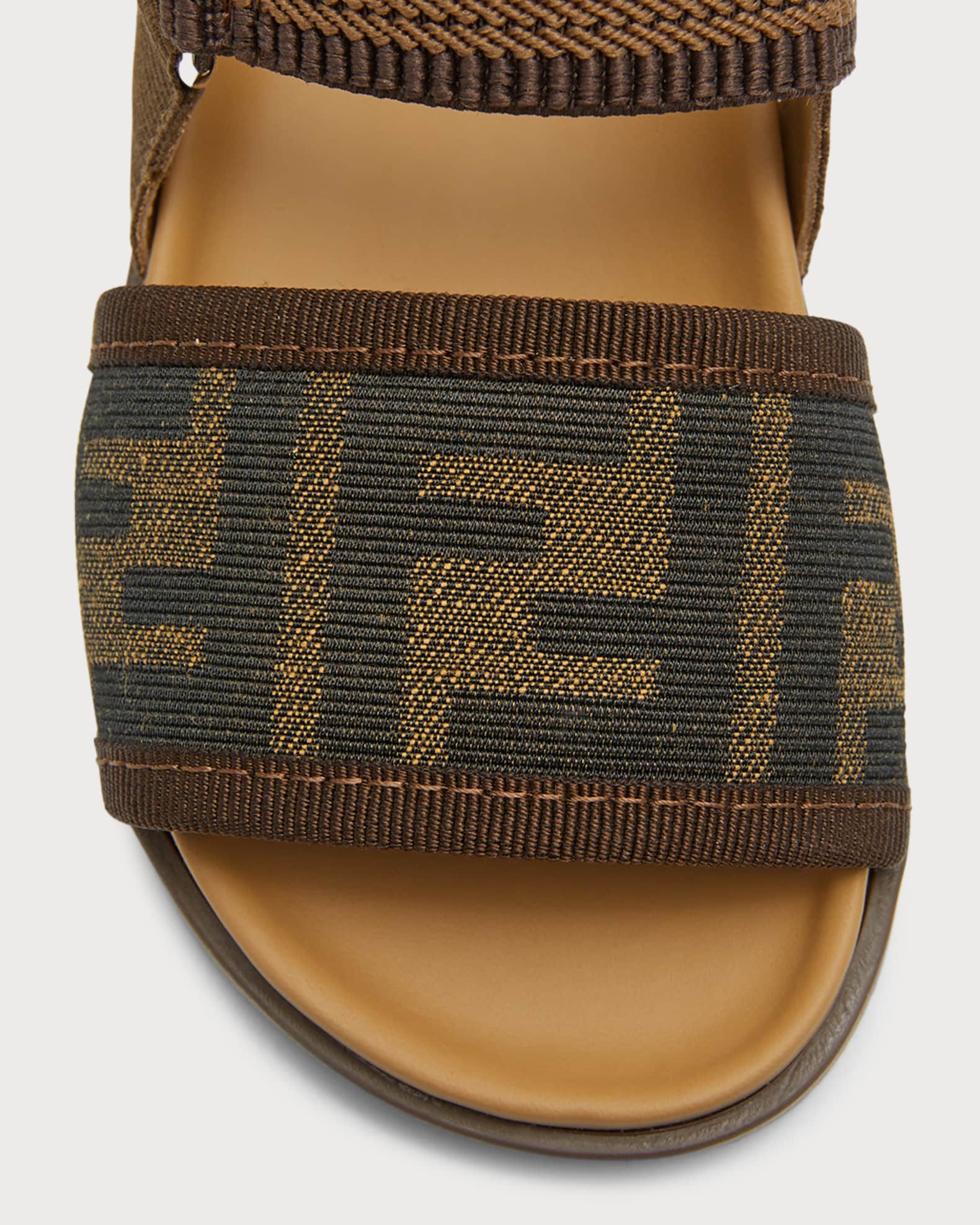 Fendi Girl's Monogram-Print Sandals, Toddler/Kids | Neiman Marcus
