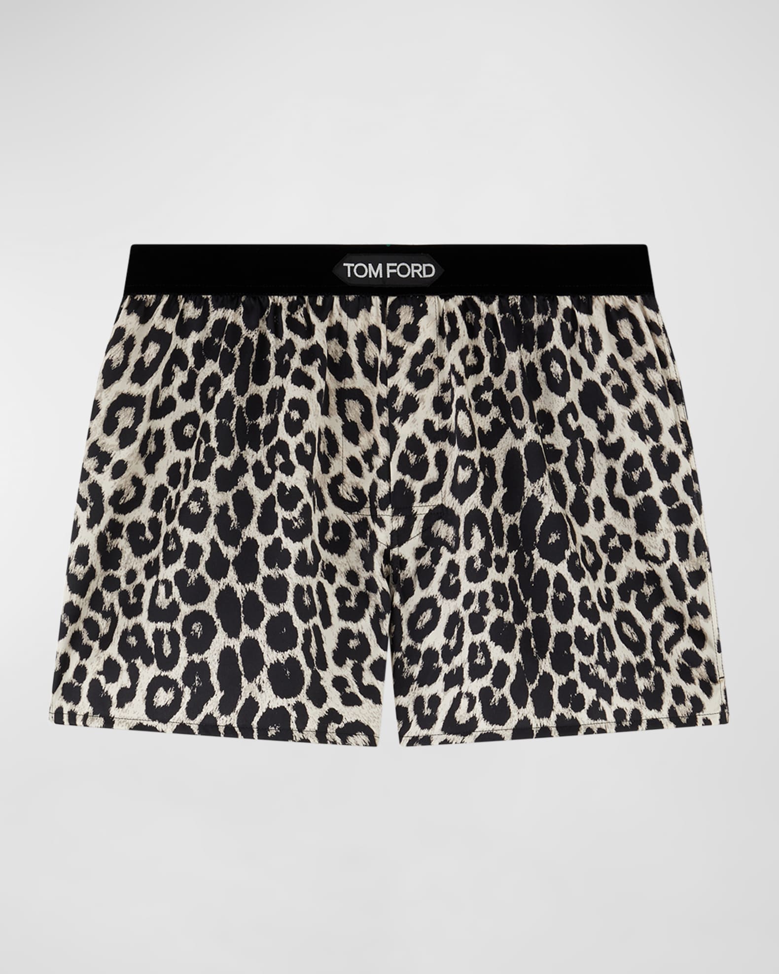 TOM FORD Men's Silk Leopard-Print Boxer Shorts | Neiman Marcus