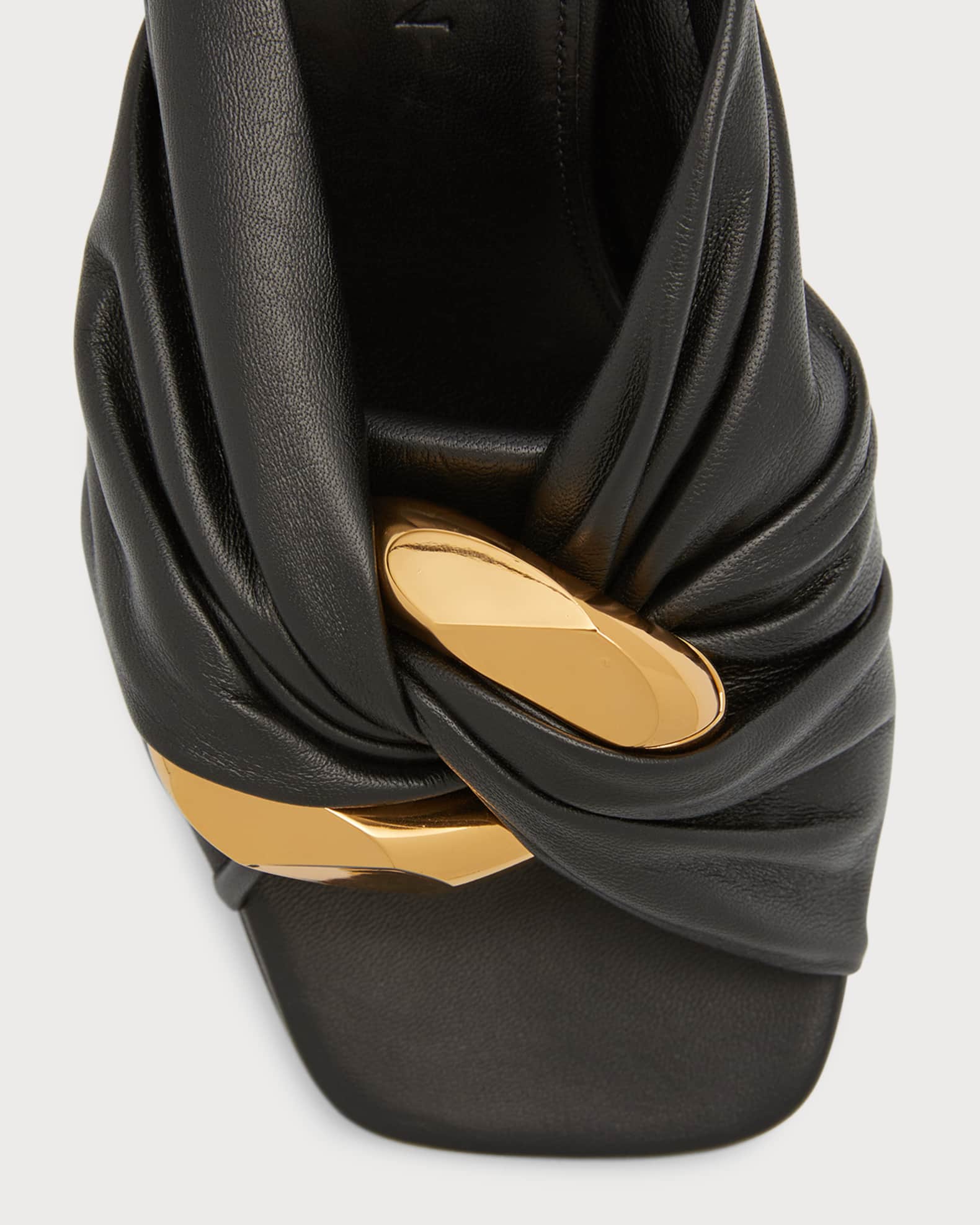 JW Anderson Twist Chain Slide Mule Sandals | Neiman Marcus