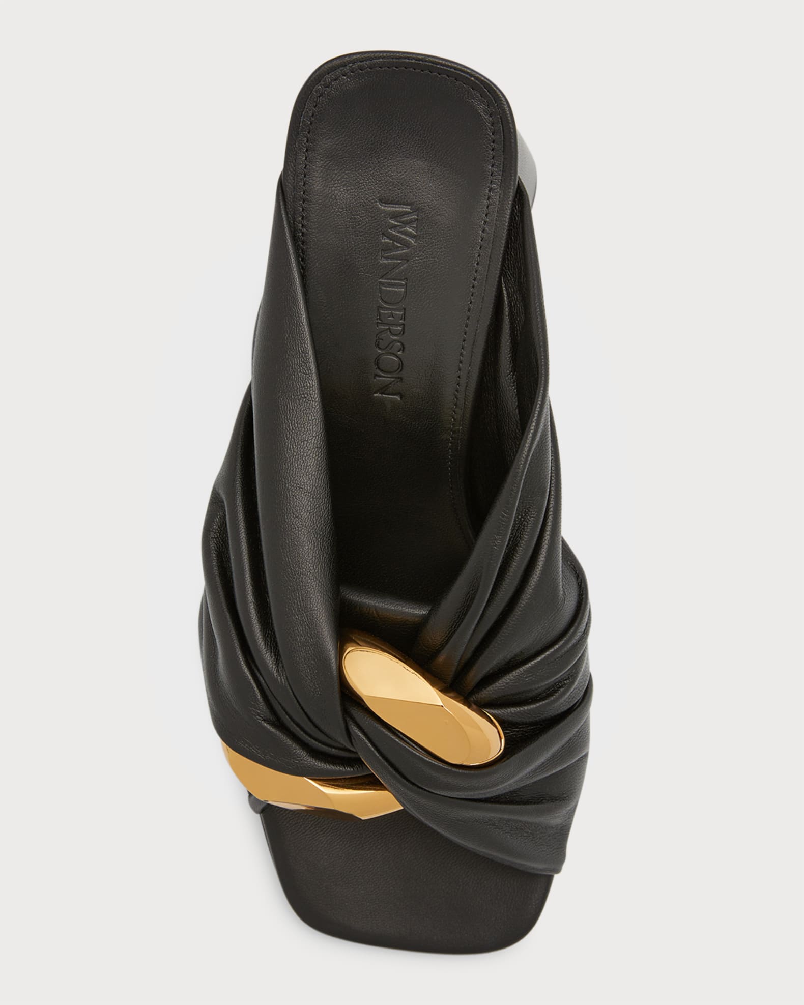 JW Anderson Twist Chain Slide Mule Sandals | Neiman Marcus